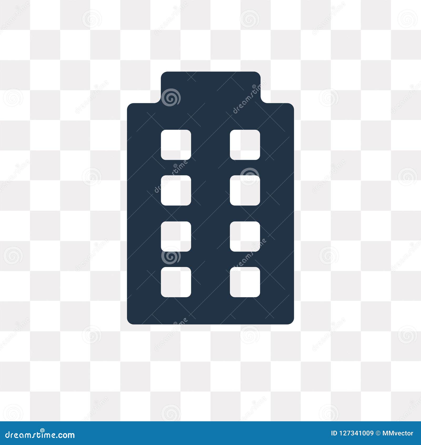 Big Building Vector Icon Isolated on Transparent Background, Big Stock ...