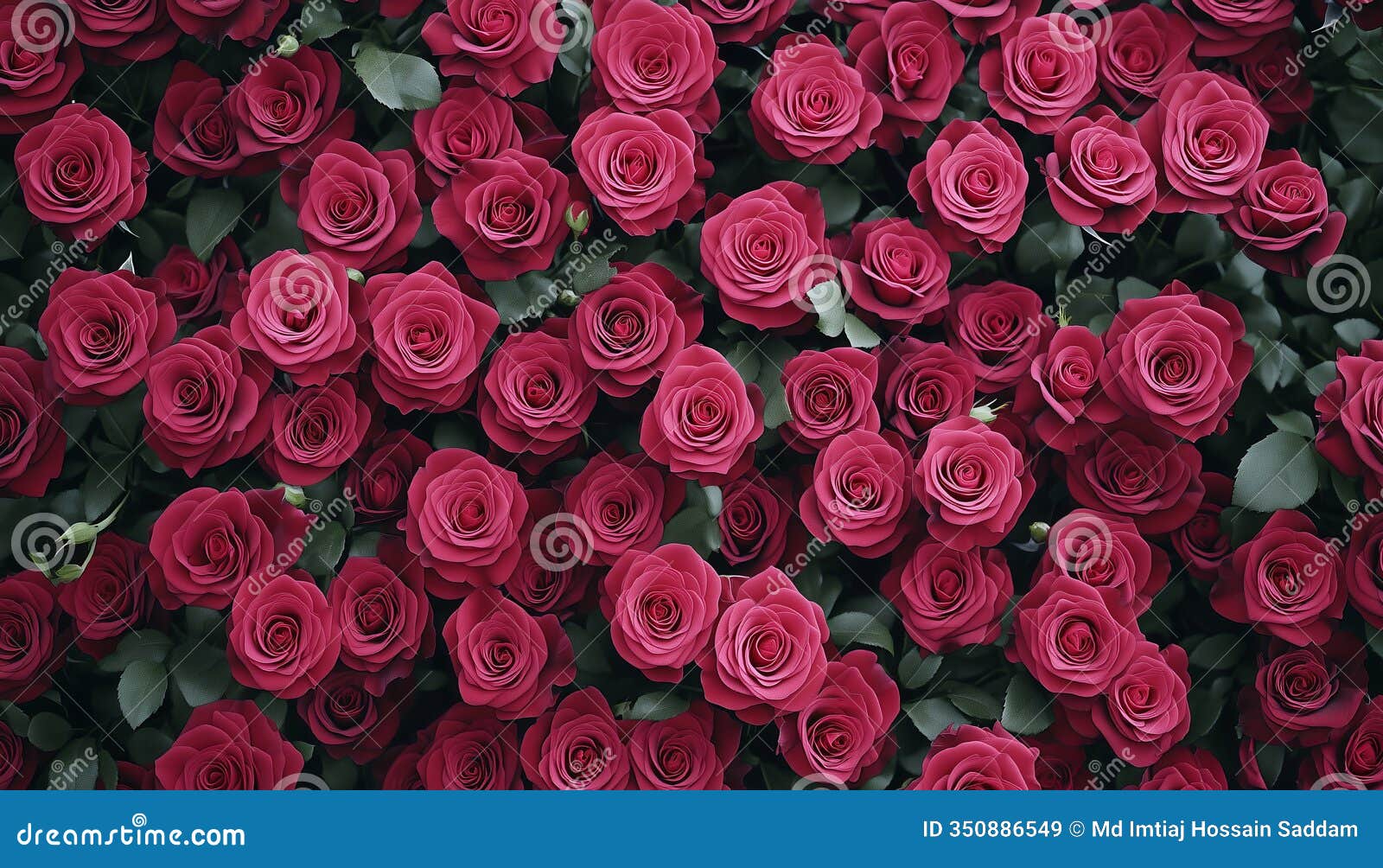 Big Bunch of Pink Roses Full Fill Background Stock Illustration ...