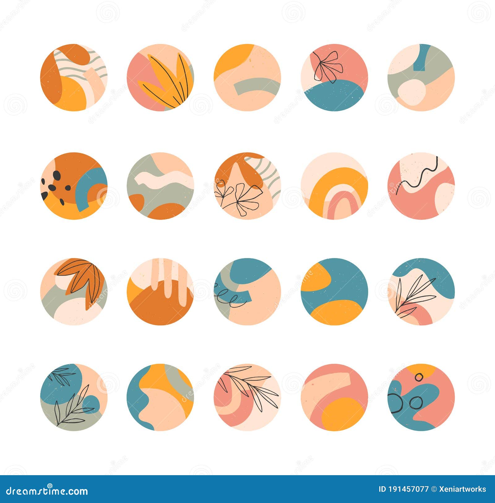 Big Bundle of Insta Highlights Covers Stock Vector - Illustration of ...