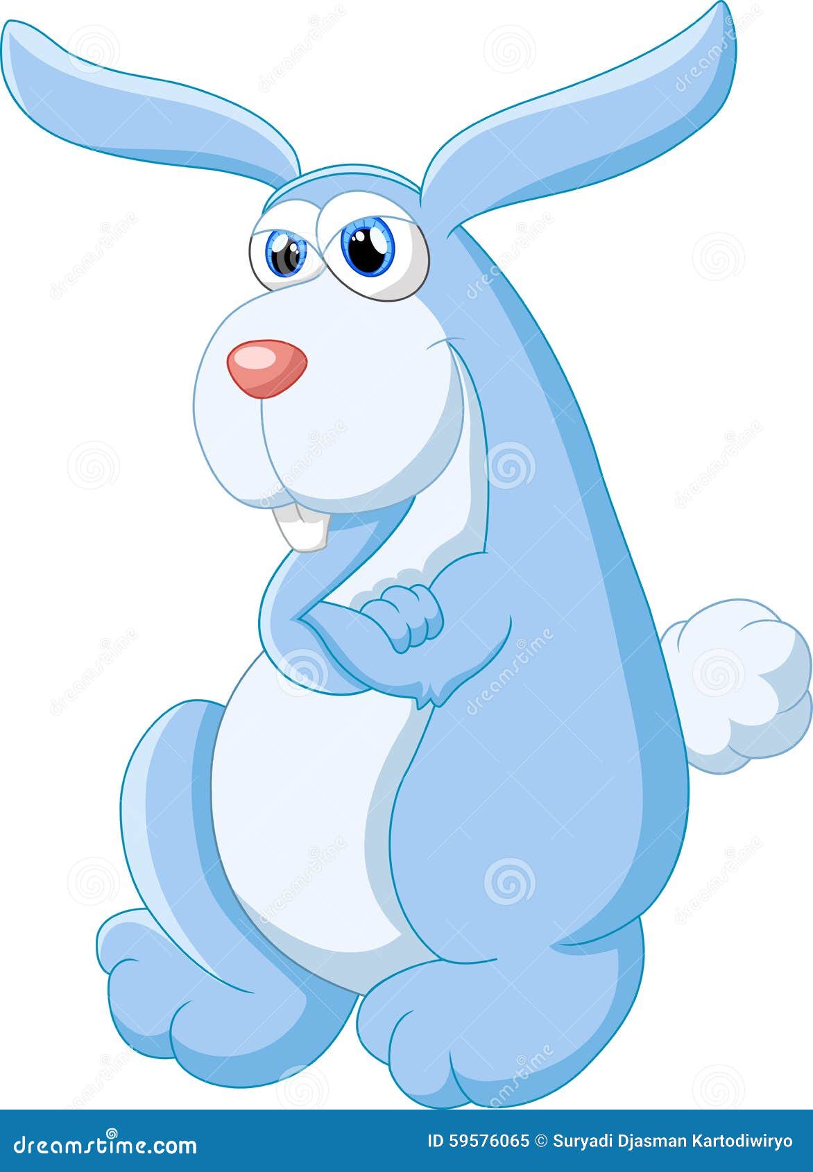 The big bunny cartoon stock vector. Illustration of animal - 59576065