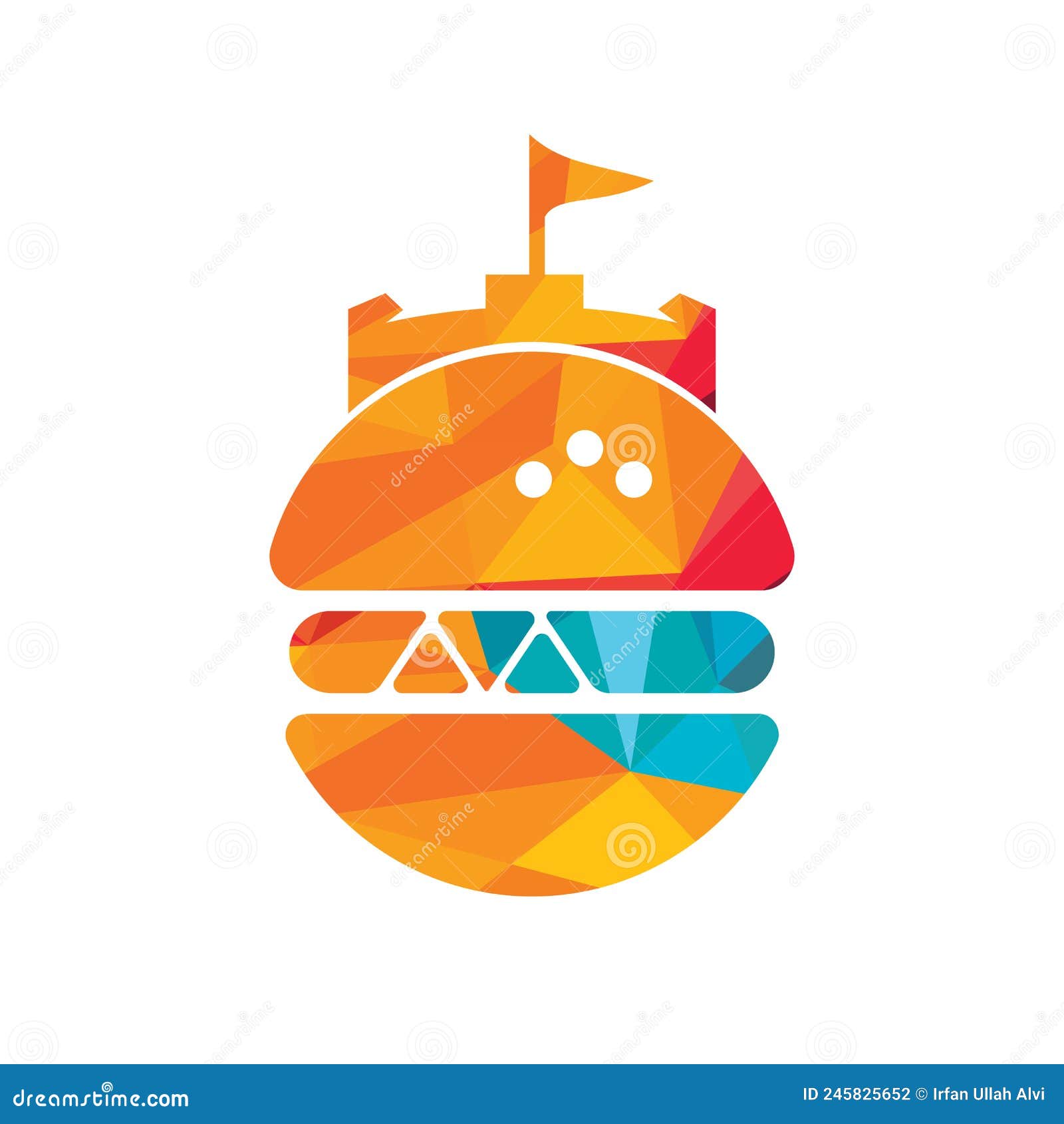 Burger Castle Vector Logo Design. Fort Burgher Logo Design ...