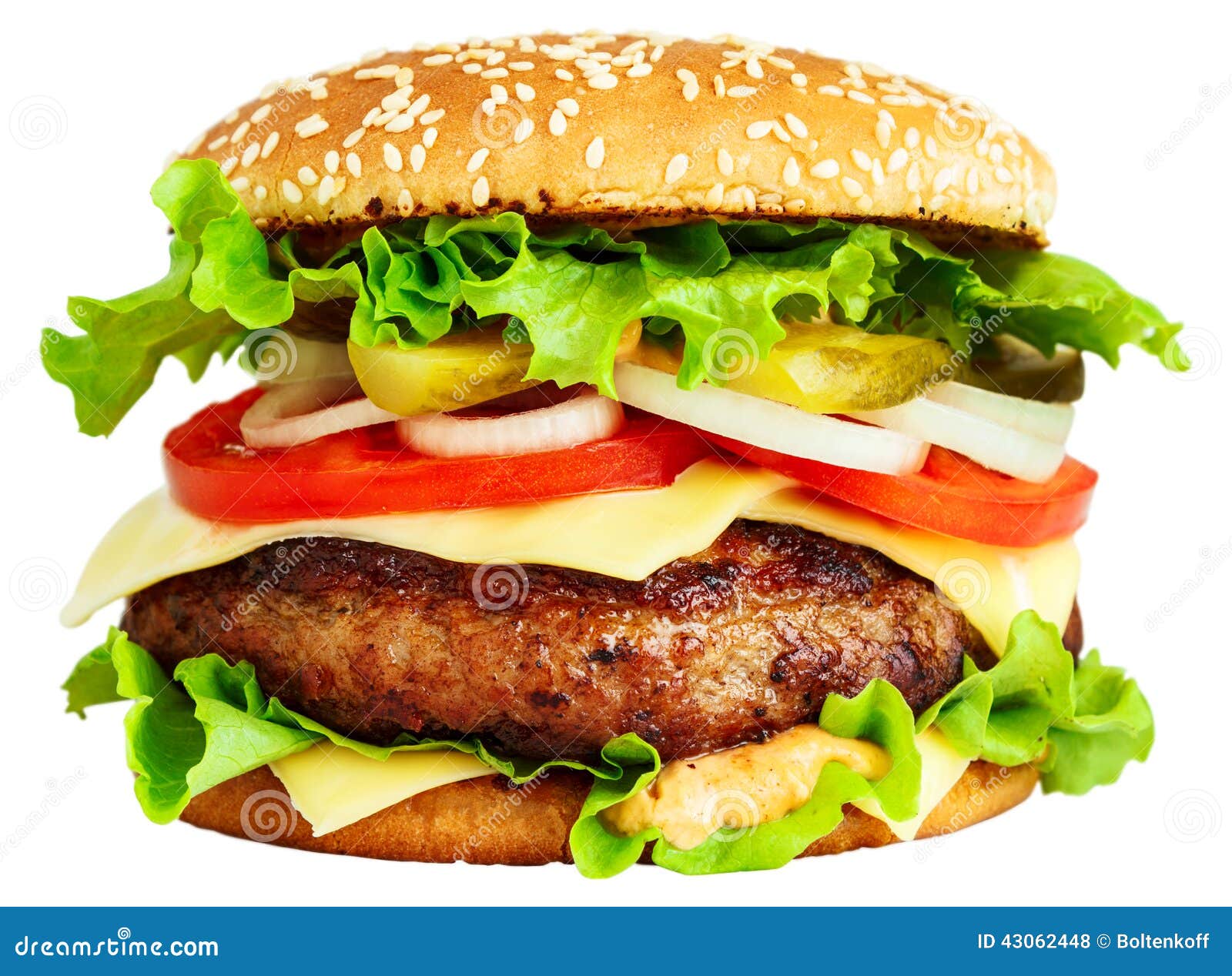 Big burger stock photo. Image of diet, cheese, dinner - 43062448