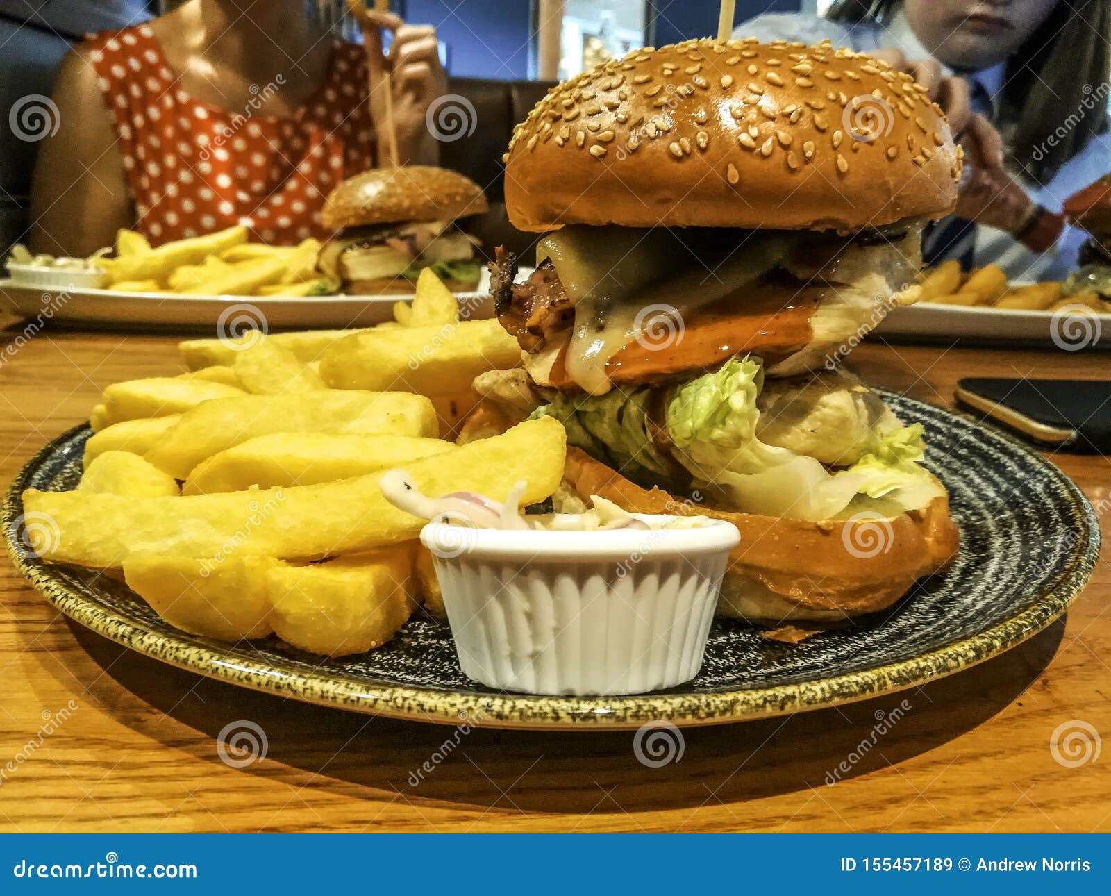 Big Burger Meal stock image. Image of fatty, meal, united - 155457189