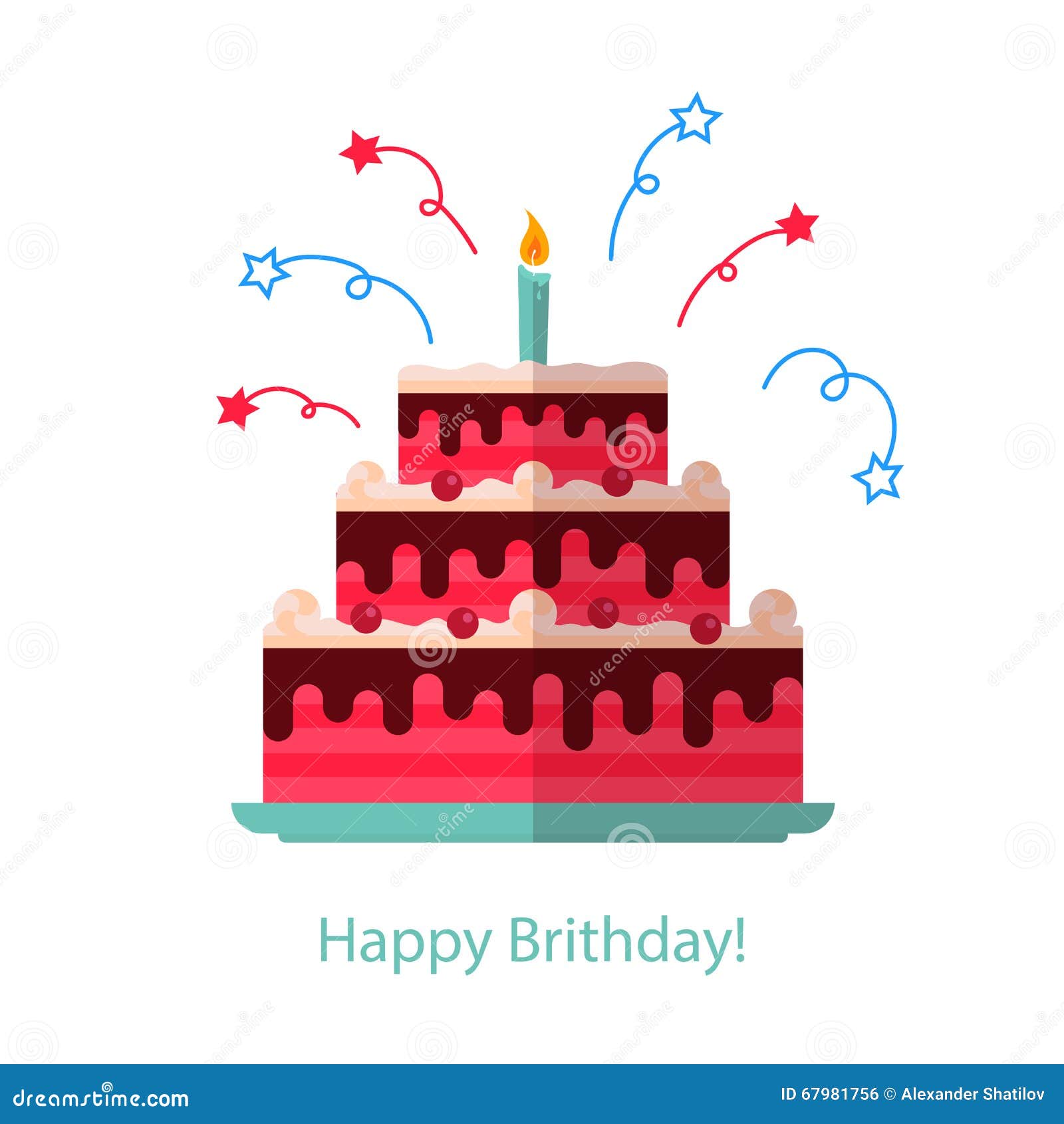 Happy Birthday Big Cake Wallpaper