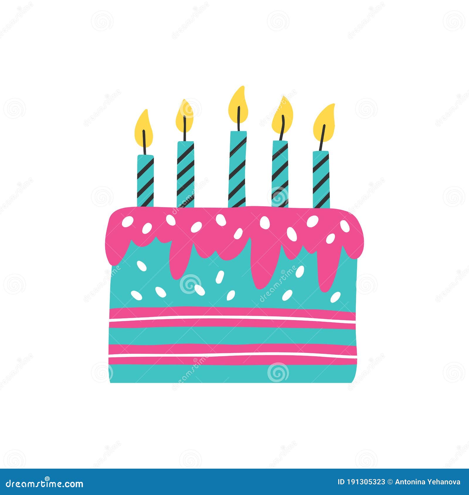 Big cake icon stock vector. Illustration of element - 191305323