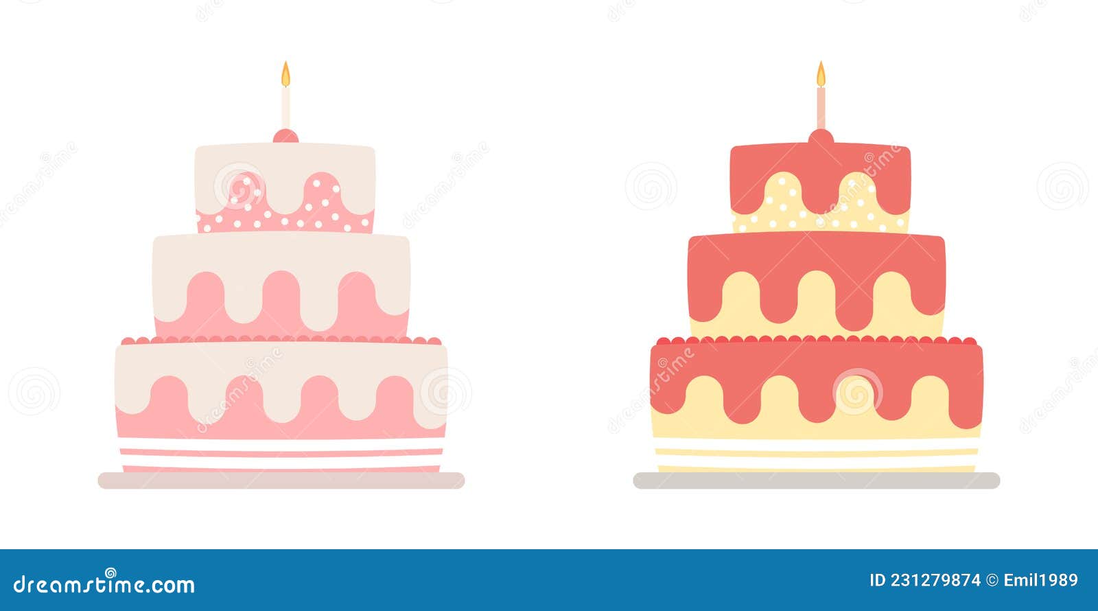 Big Cake Icon Simple Design. Vector Stock Vector - Illustration of ...