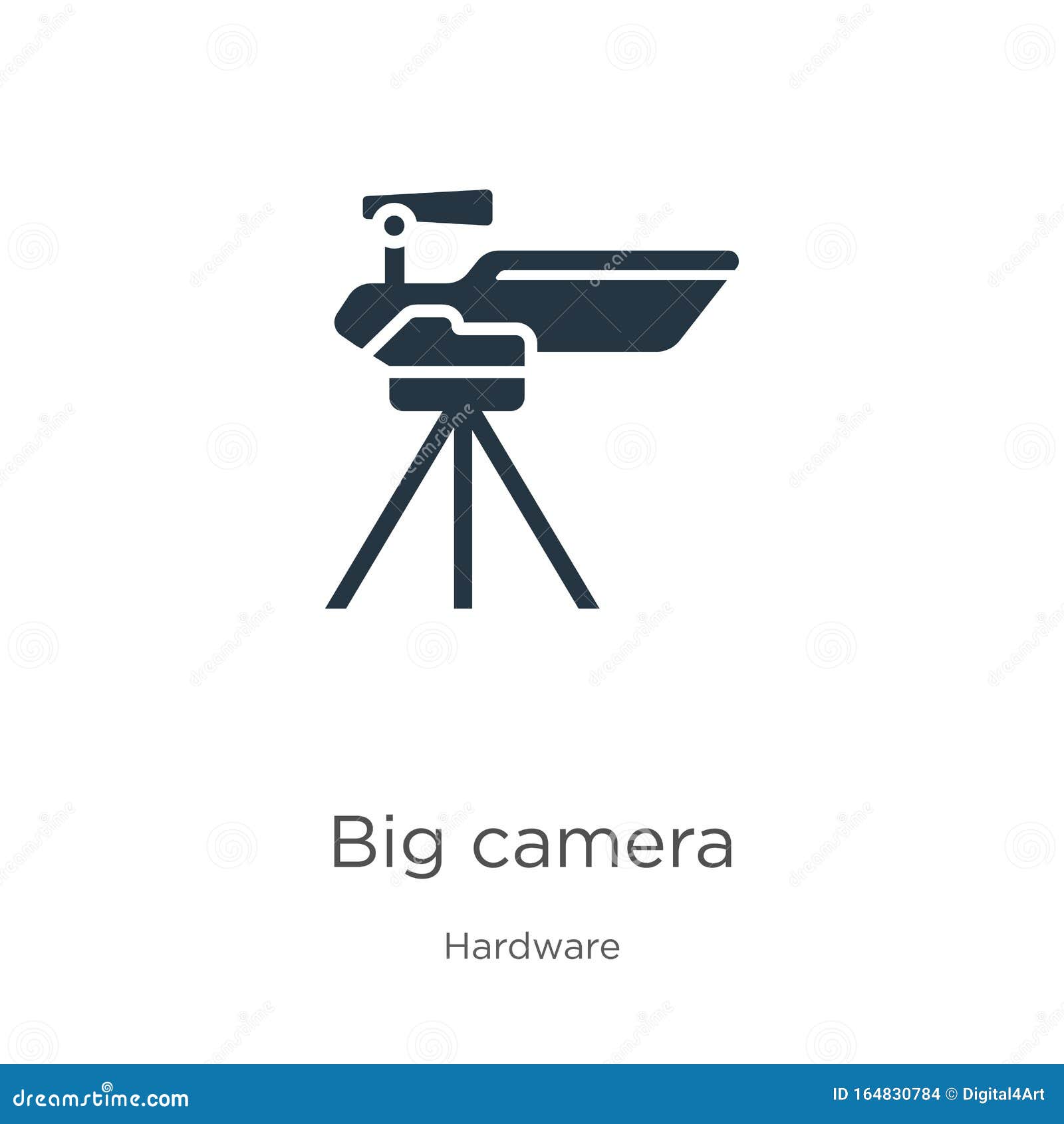 Big Camera Icon Vector. Trendy Flat Big Camera Icon from Hardware ...