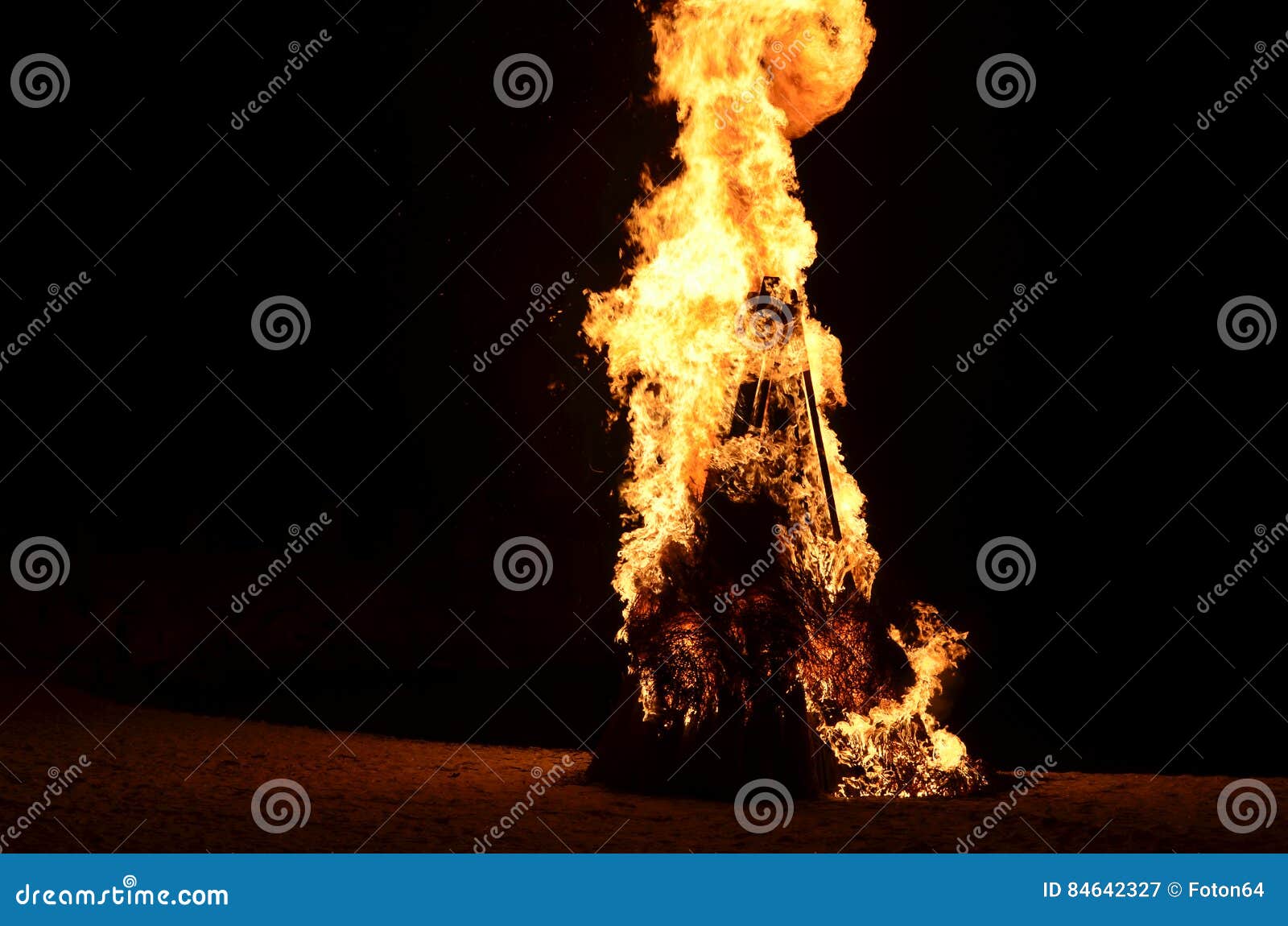 Big campfire stock image. Image of explosion, energy - 84642327