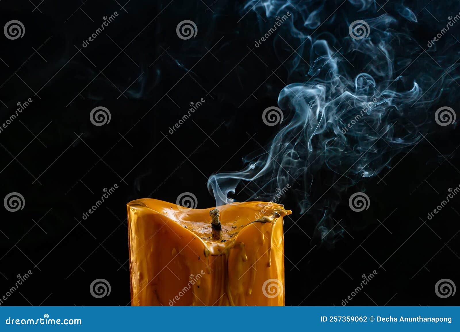 Colorful candle smoke stock photo. Image of flame, abstract - 257359062