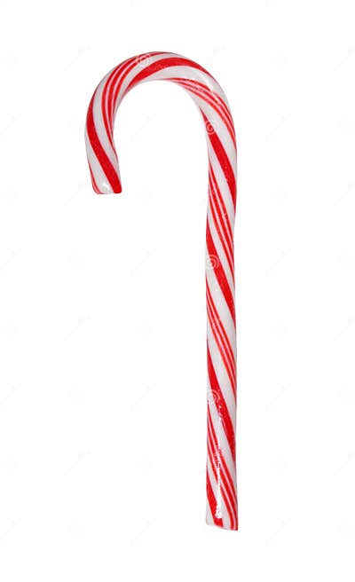 Big Candy Cane Isolated with Path Stock Photo - Image of background ...