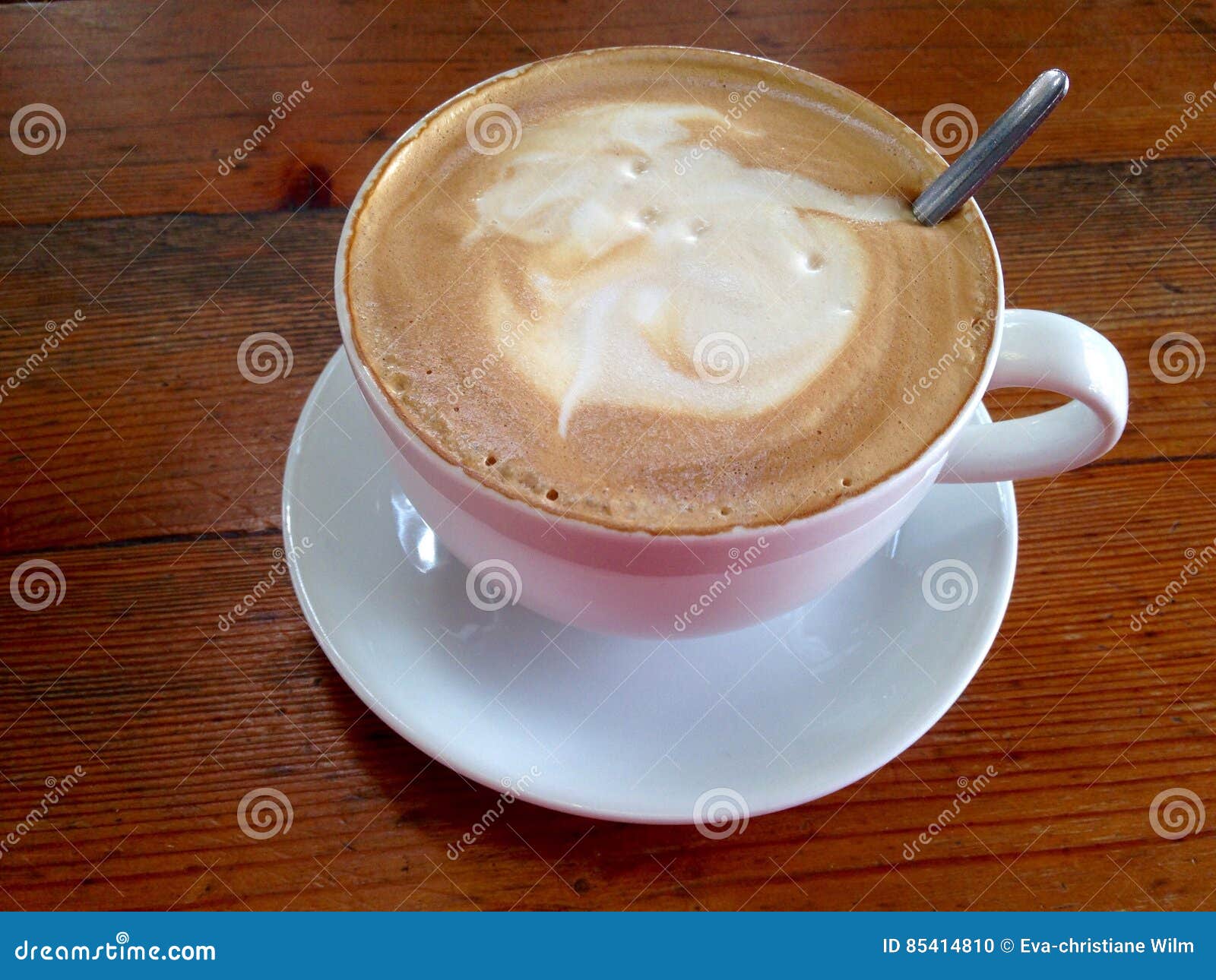 Big cappuccino stock photo. Image of cappuccino, wooden - 85414810