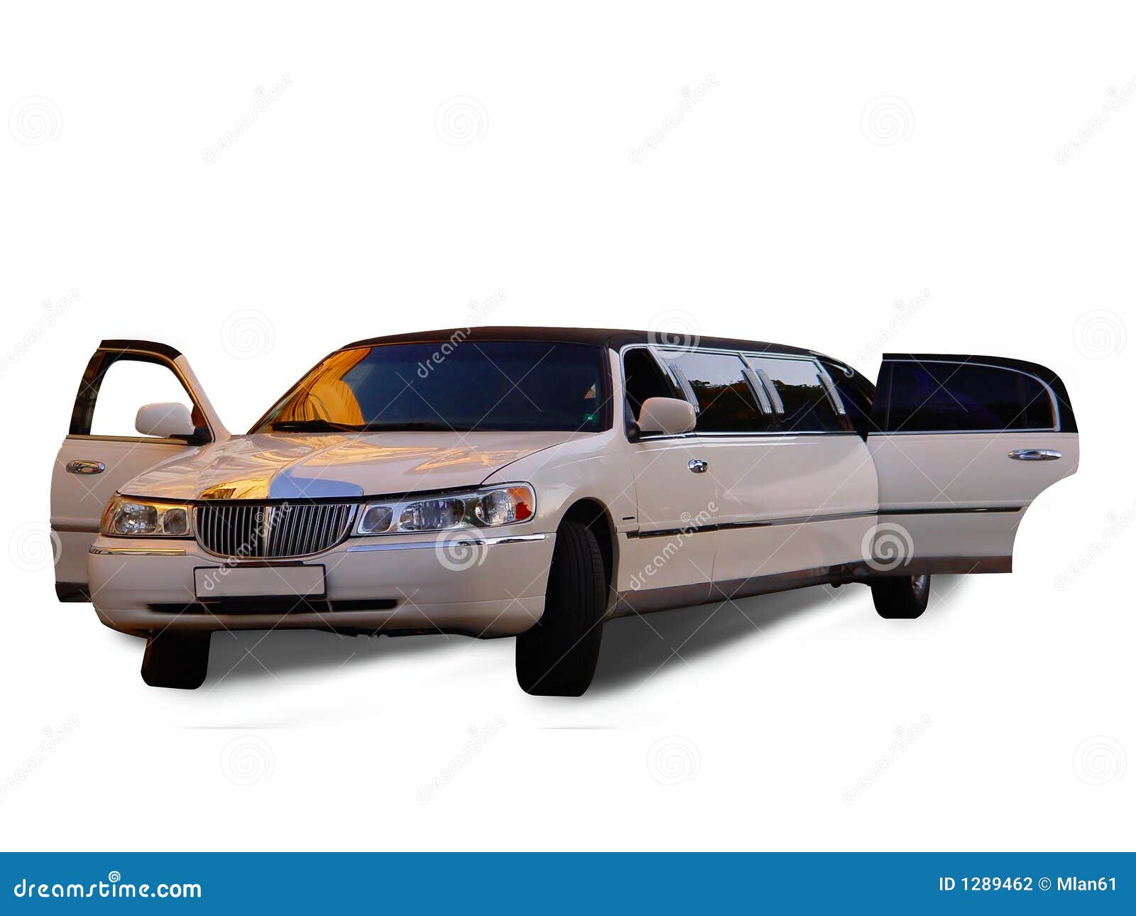 Big car stock photo. Image of white, rental, lincoln, transportation ...