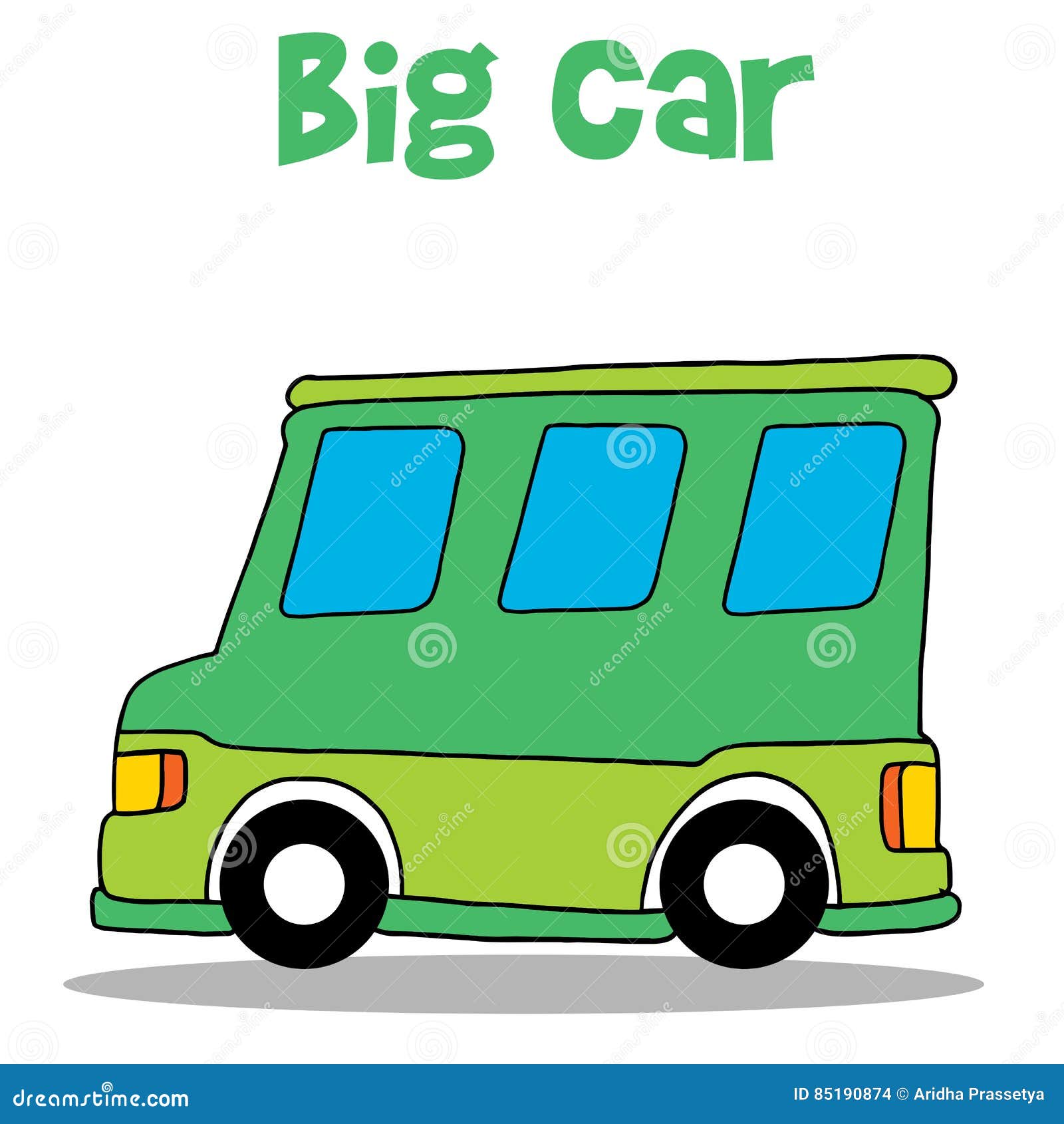 Big car of vector art stock vector. Illustration of drive - 85190874