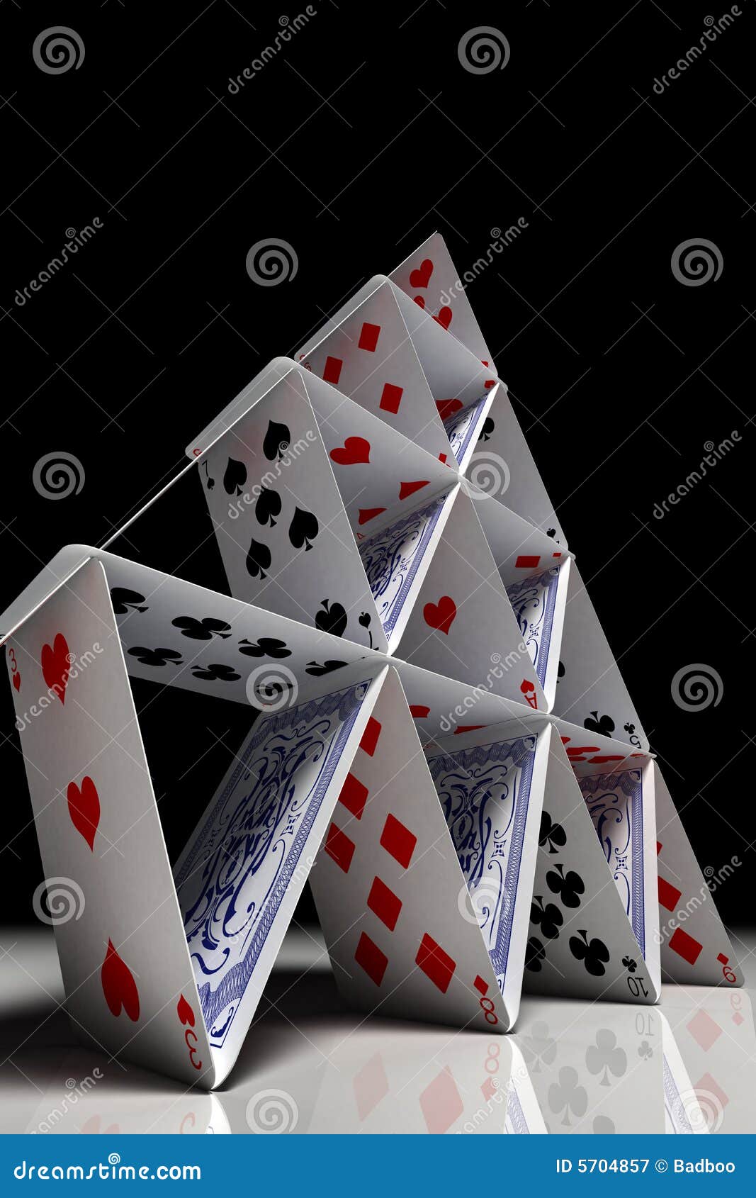 Big card house stock image. Image of leisure, house, housing - 5704857