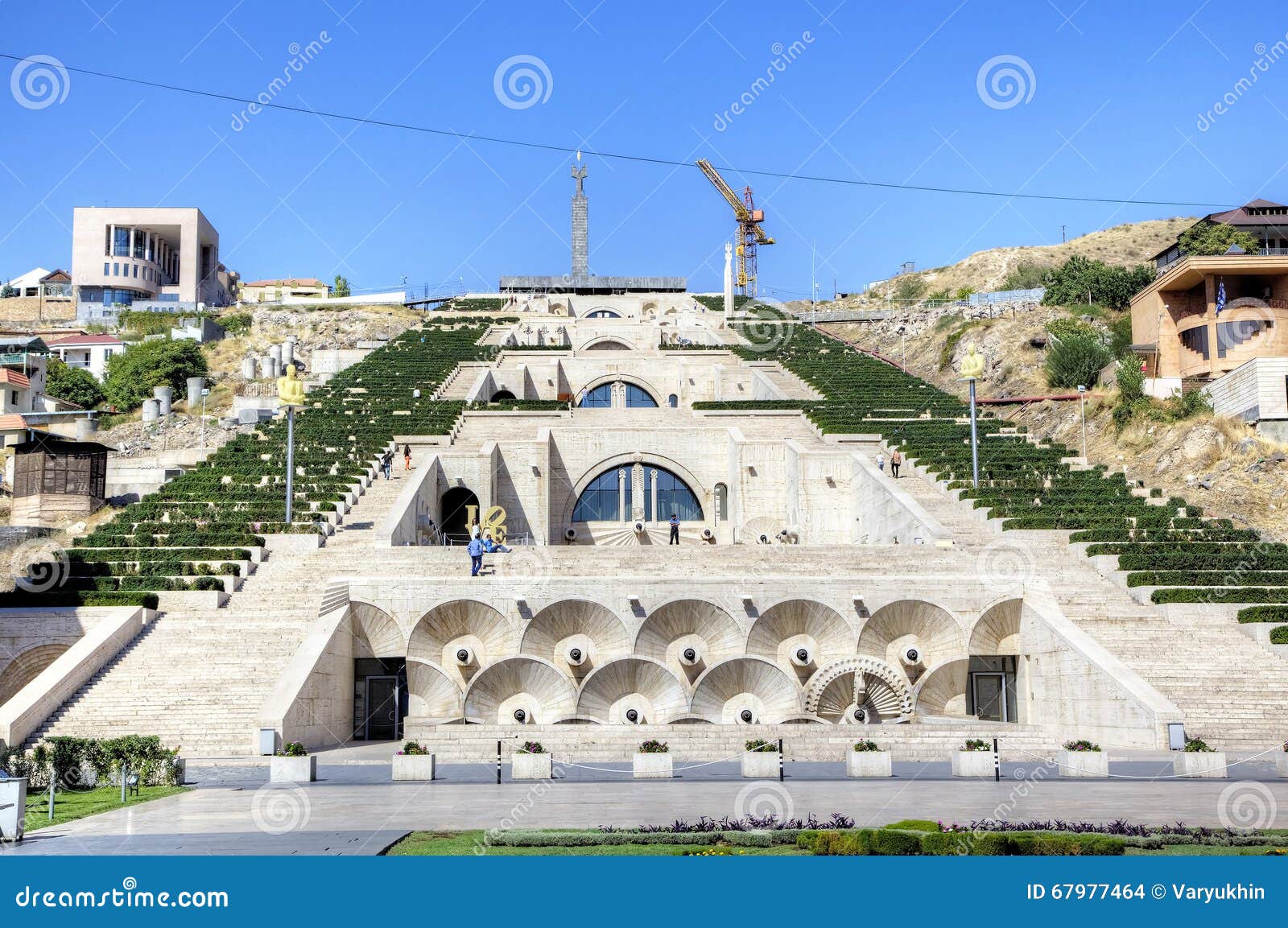 Big Cascade. Yerevan, Armenia Editorial Stock Image - Image of voew ...