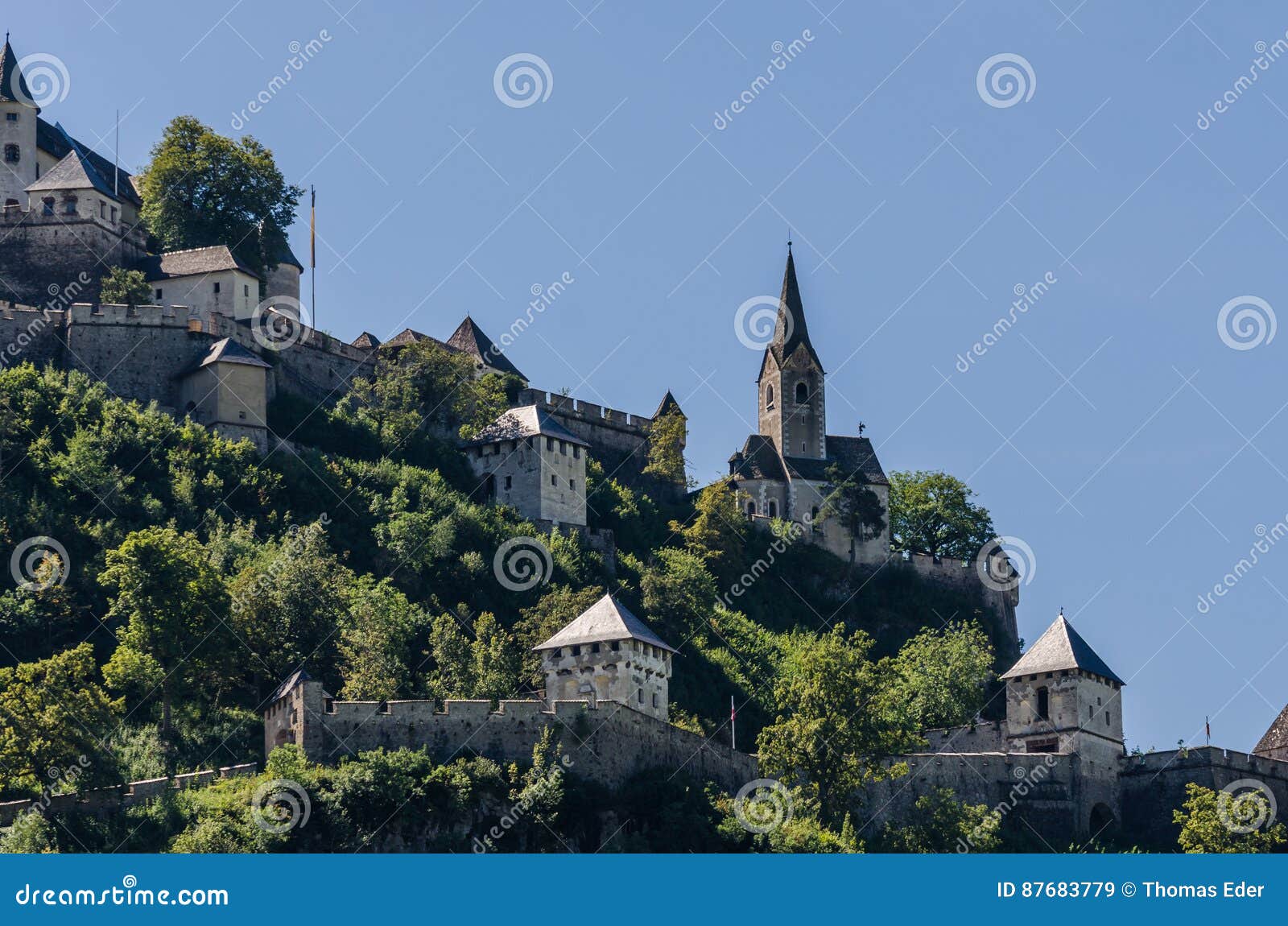 Big castle and buildings stock image. Image of knight - 87683779