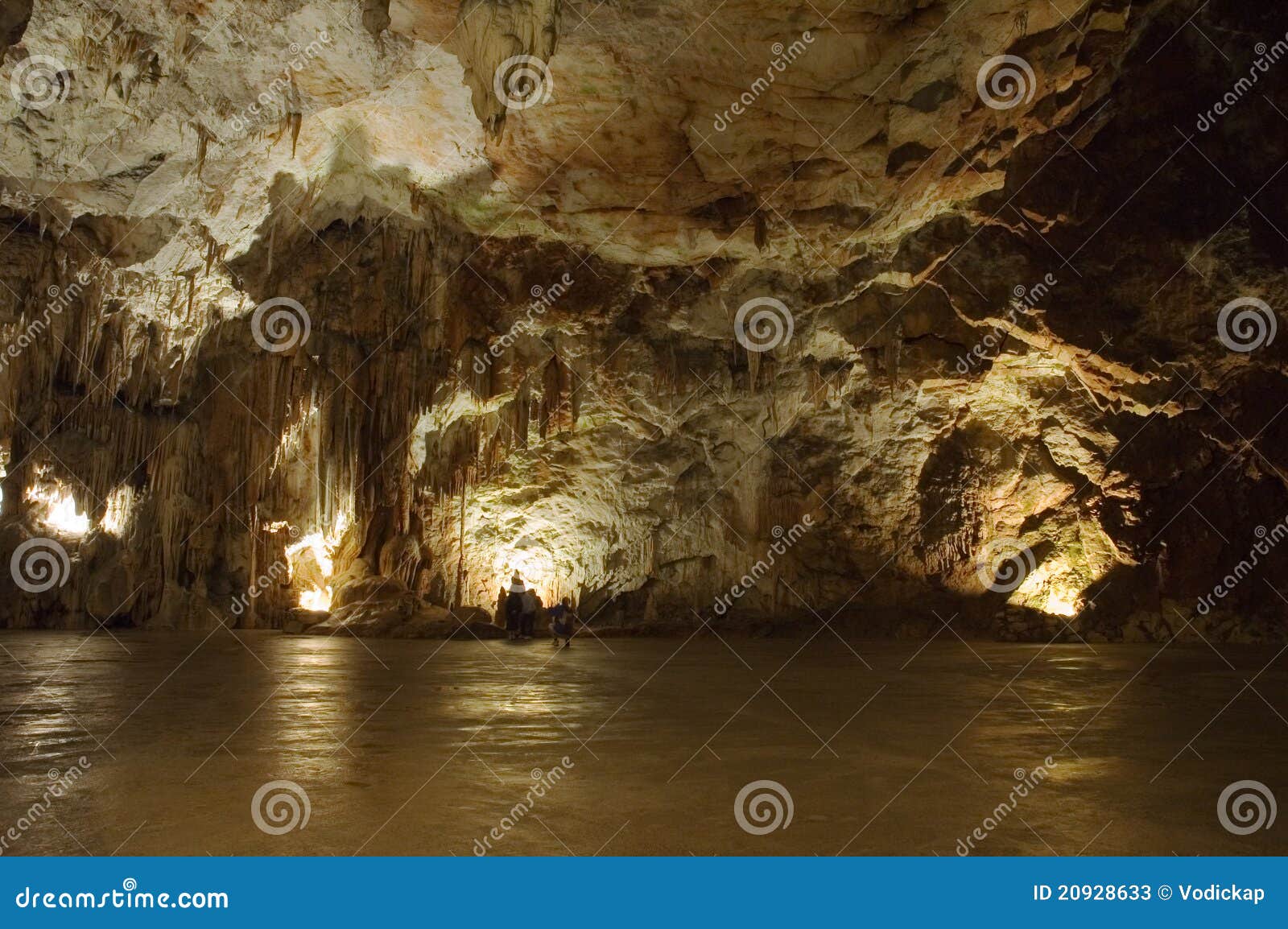 Cave Hall With Carved Columns Inside The Traditional Hindu Temple ...