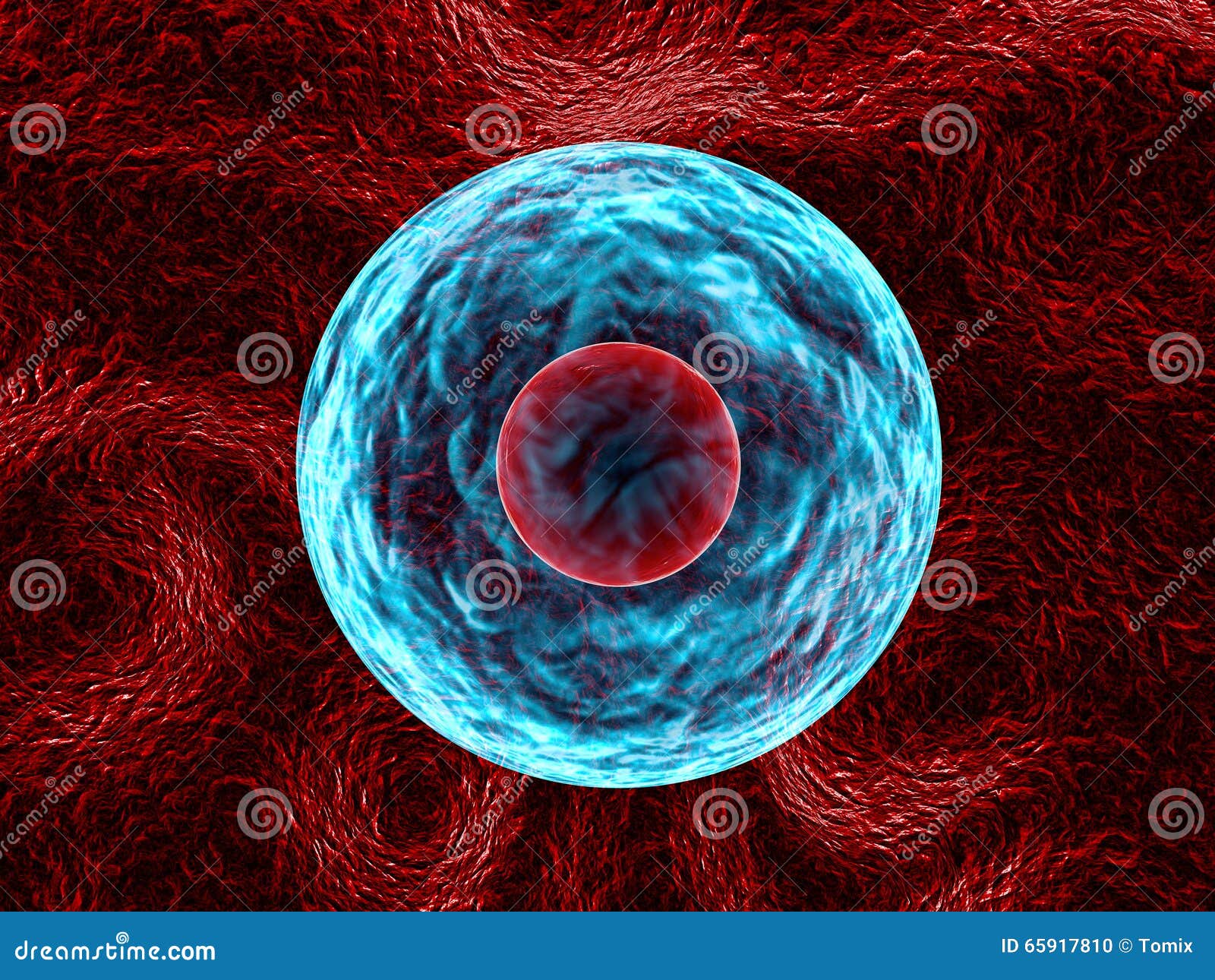 Big cell - 3D illustration stock illustration. Illustration of flow ...