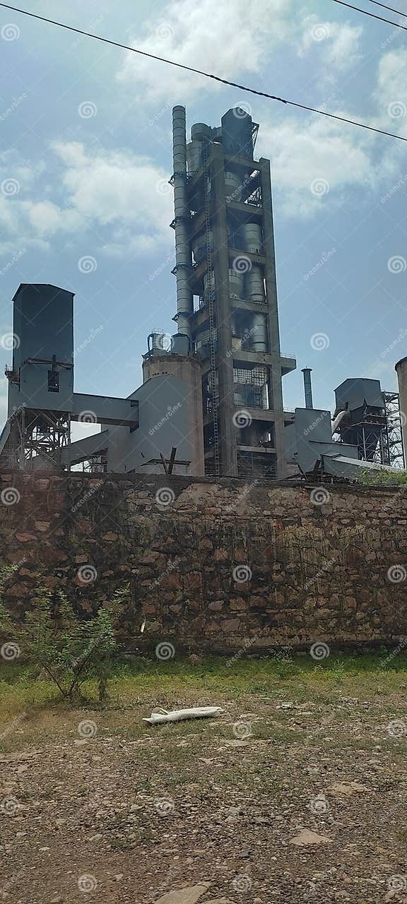Big Cement Factory stock image. Image of iron, skyscraper - 288996799