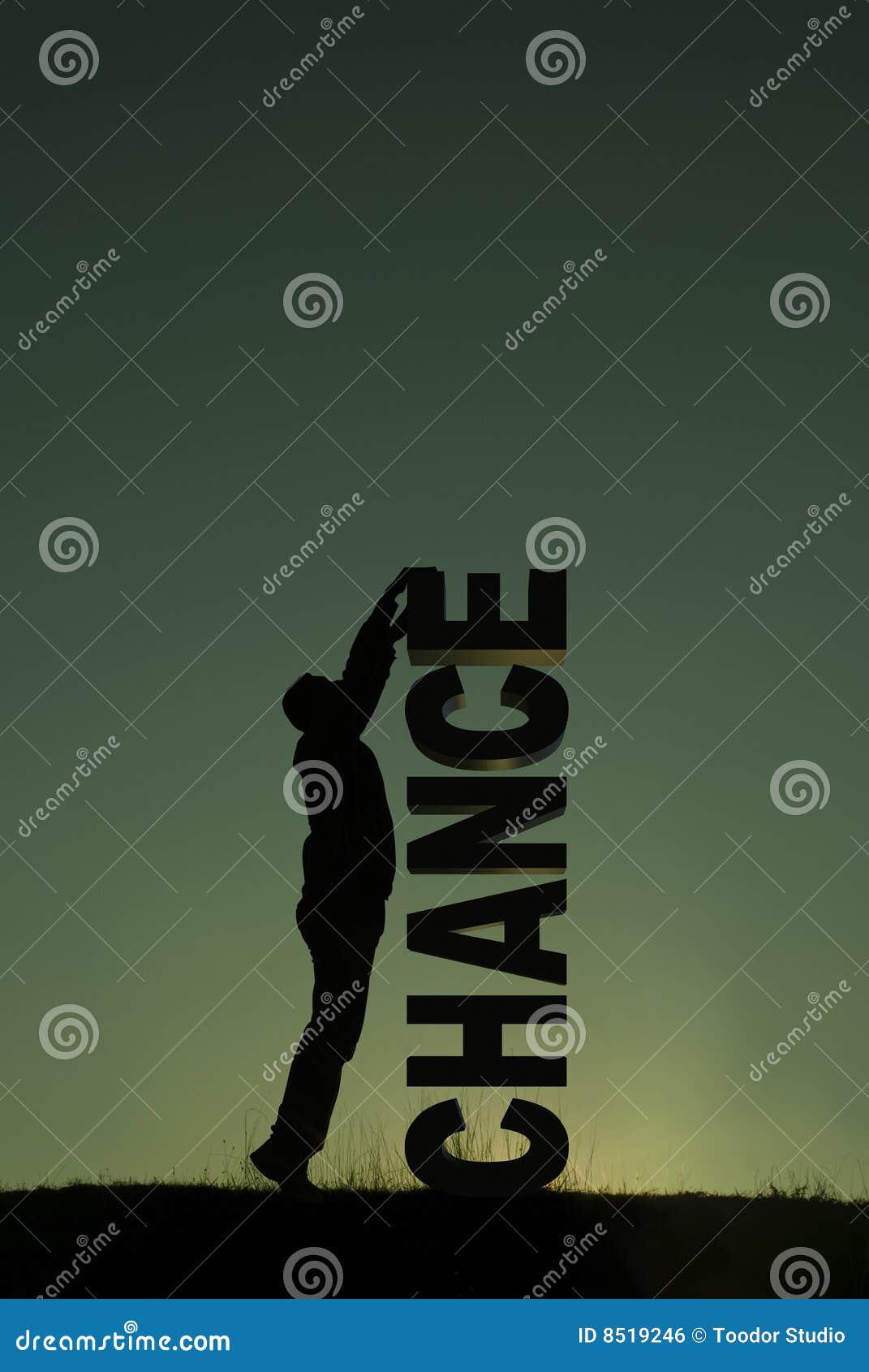 Really BIG chance stock photo. Image of sunset, reach - 8519246