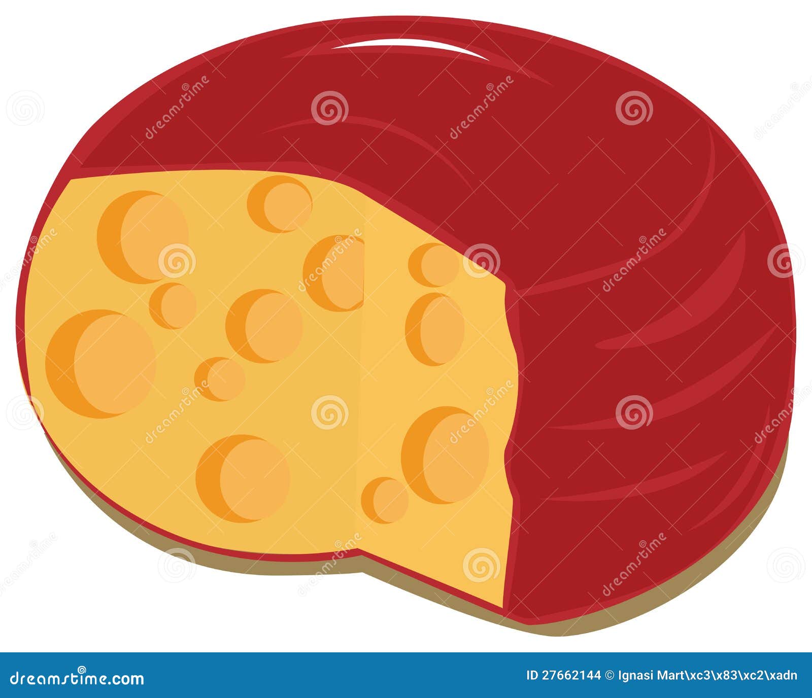 Big cheese stock vector. Illustration of diet, food, cheese - 27662144