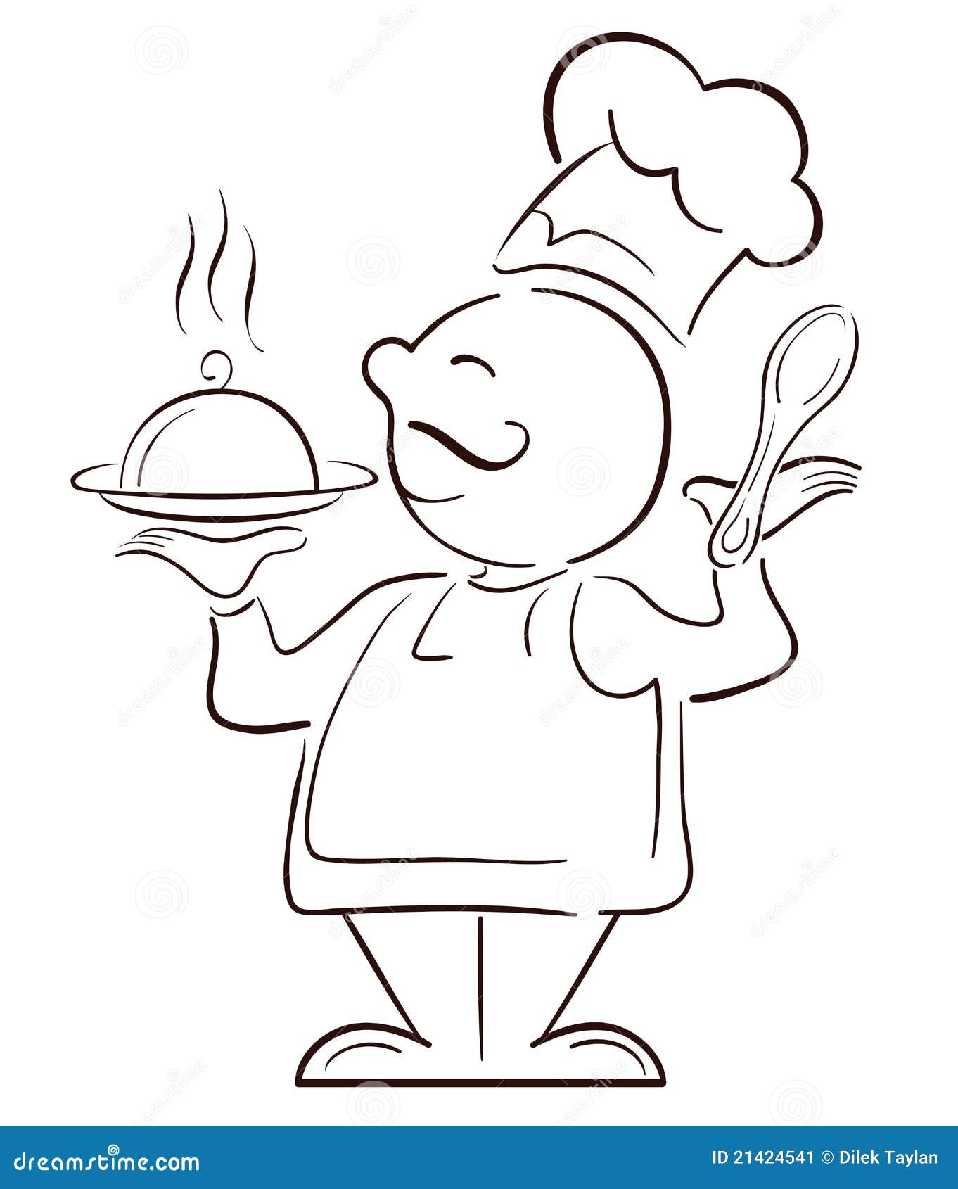 Big chef Mr. cook stock vector. Illustration of graphic - 21424541