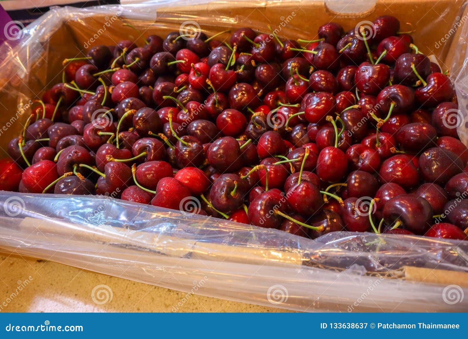 Big cherries stock image. Image of brown, cherries - 133638637