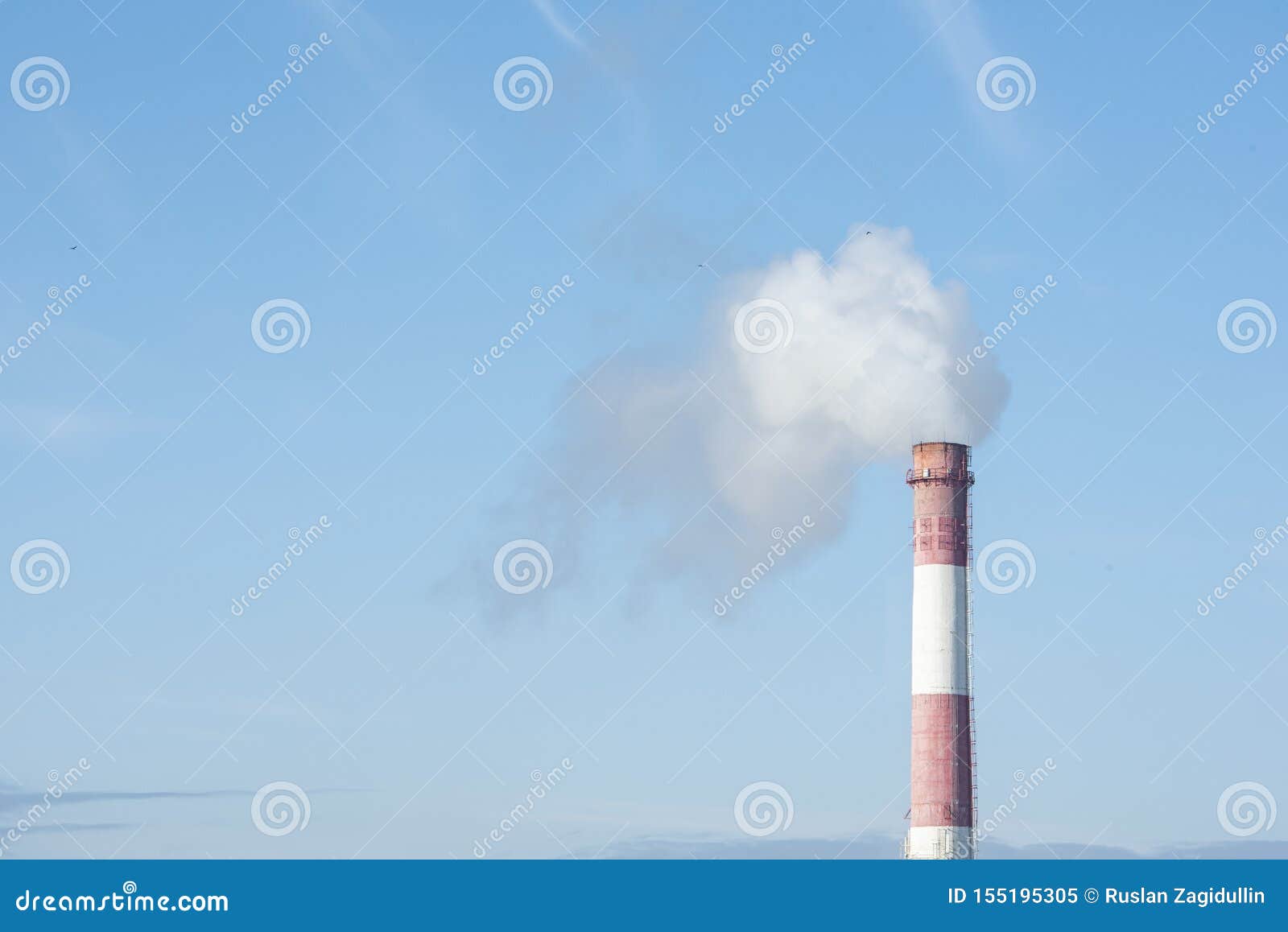 Big Chimney from Which Comes the Smoke Stock Image - Image of nature ...
