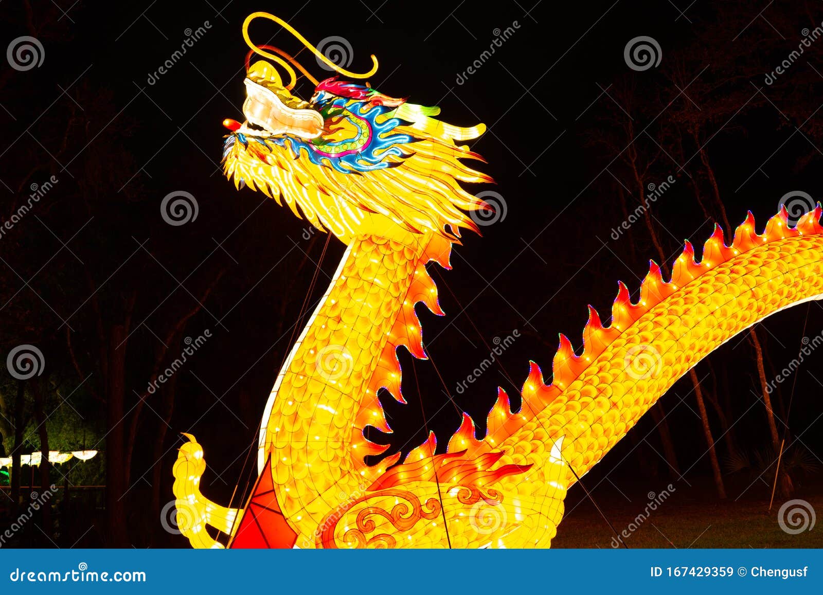 Dragon lantern stock image. Image of kind, chinese, festival - 167429359