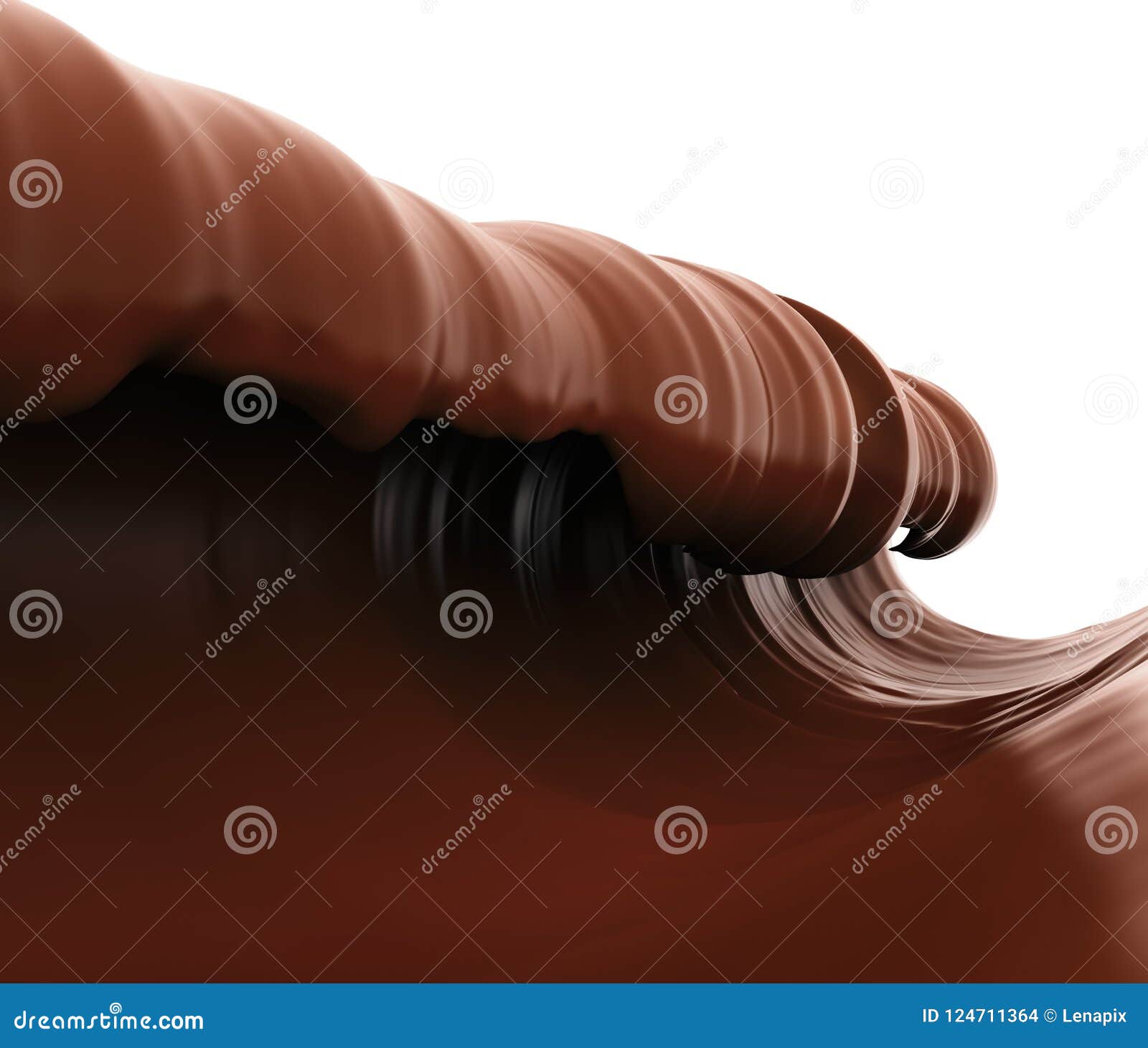 Big Chocolate Wave with White Copy Space Stock Illustration ...