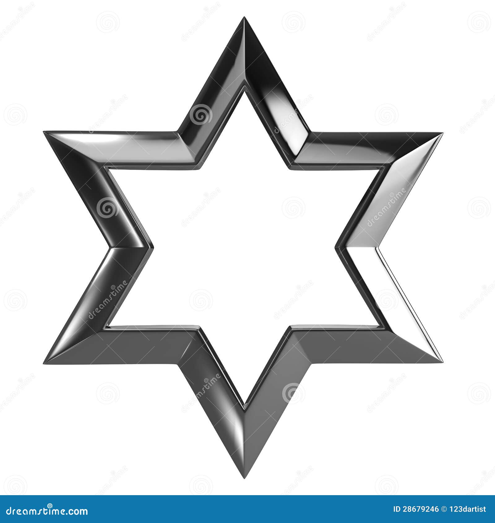 Big chrome star stock illustration. Illustration of path - 28679246