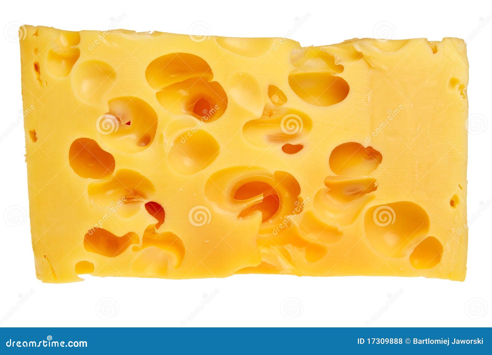 Big Chunk of Swiss Yellow Cheese. Stock Photo - Image of isolated ...