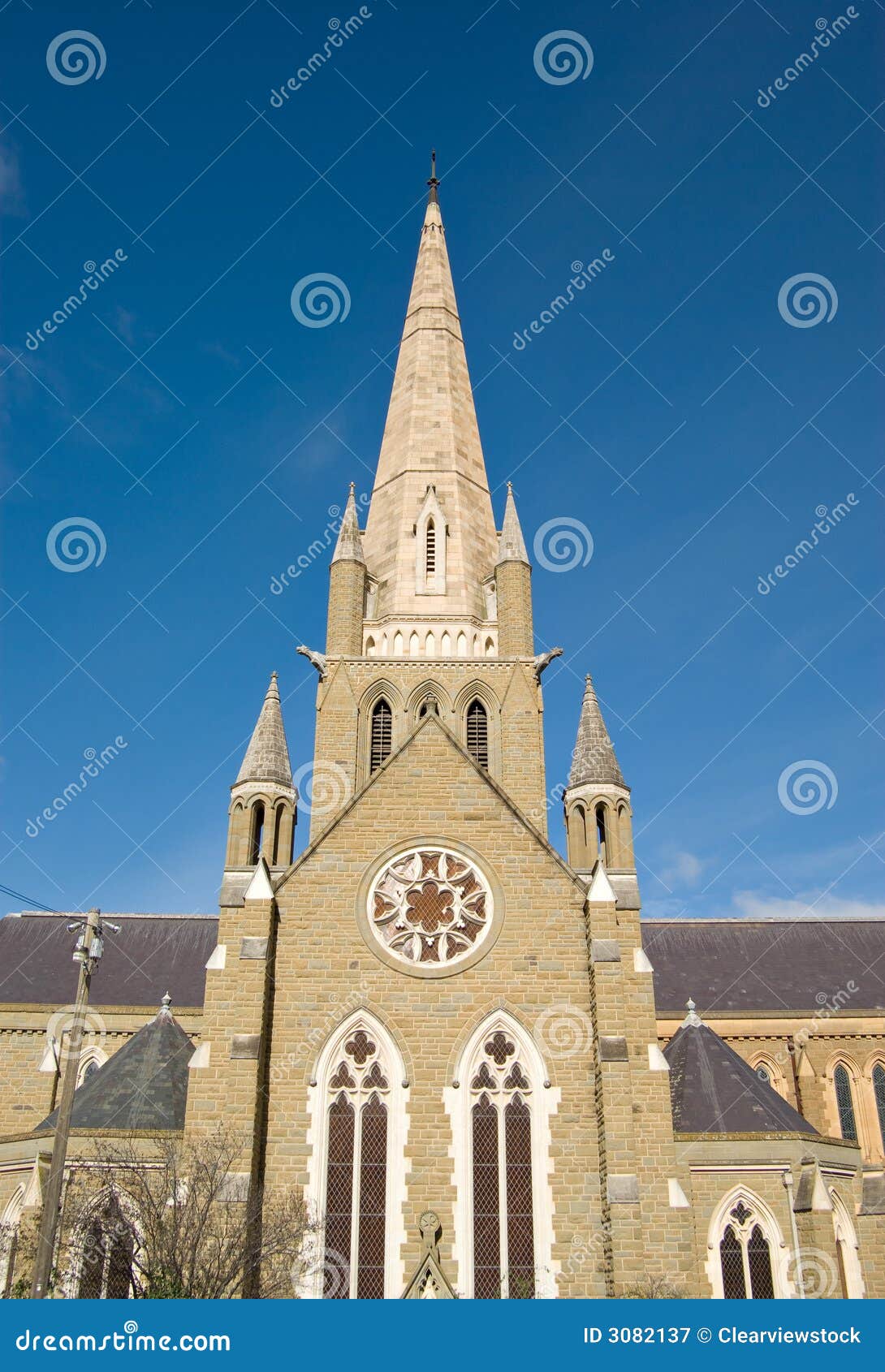 Big church or Cathedral stock image. Image of tower, place - 3082137