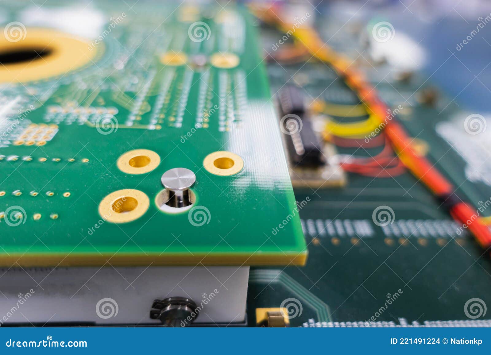 Big Circuit Board for Tester Machine in Electronic Factory Stock Photo ...