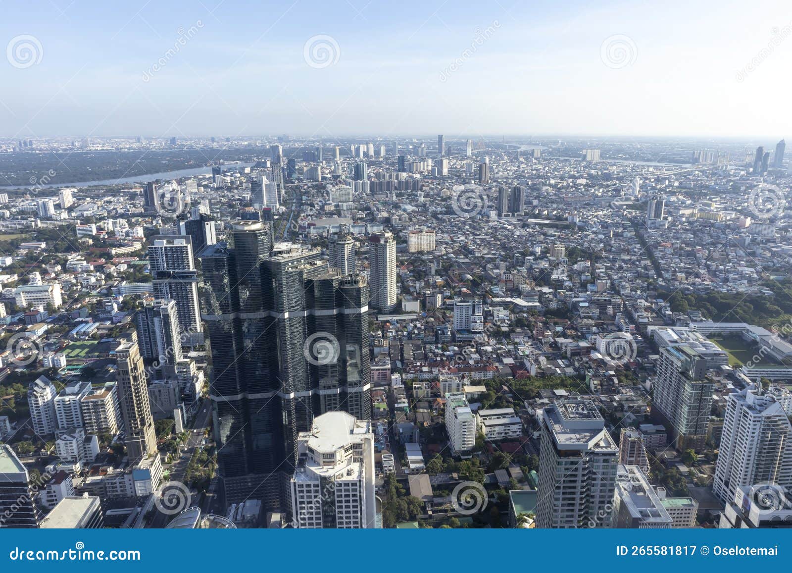Big City during Daytime Panoramic View of the High-rise City Stock ...