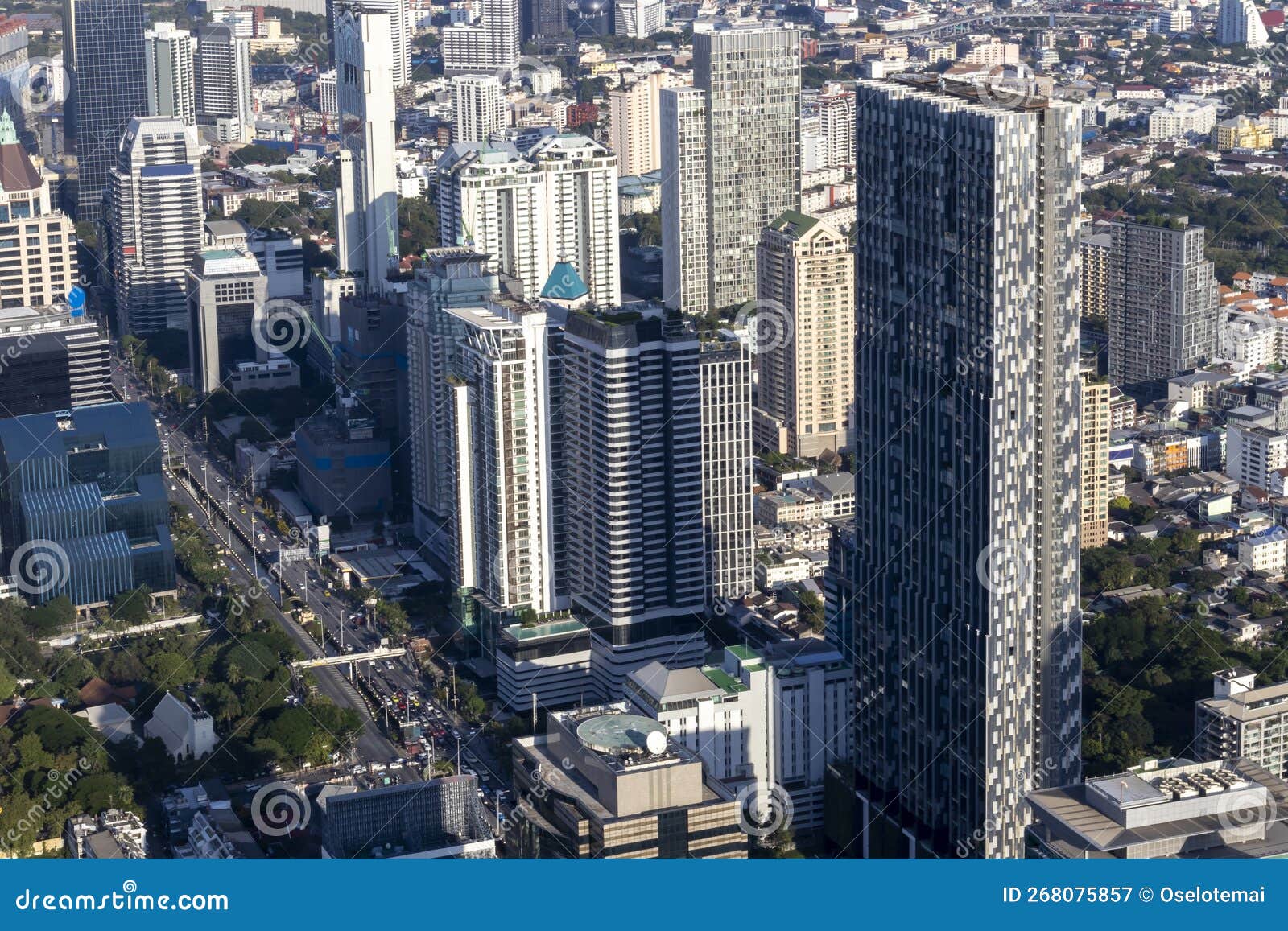 Big City during Daytime Panoramic View of the High-rise City Stock ...