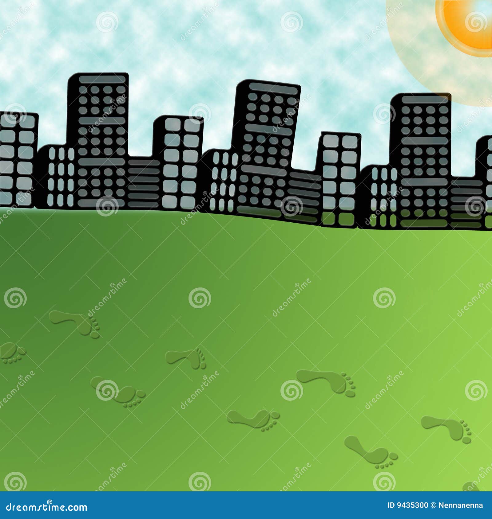 Foot Steps Vector Illustration | CartoonDealer.com #39420652