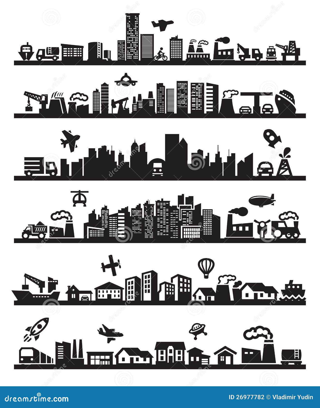 Big city icons stock vector. Illustration of abstract - 26977782