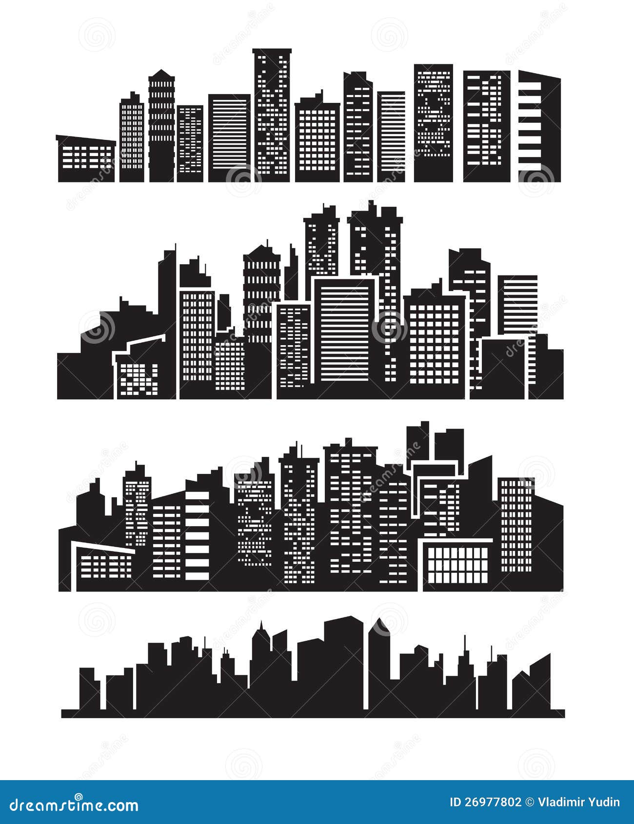 Big city icons stock vector. Illustration of panorama - 26977802