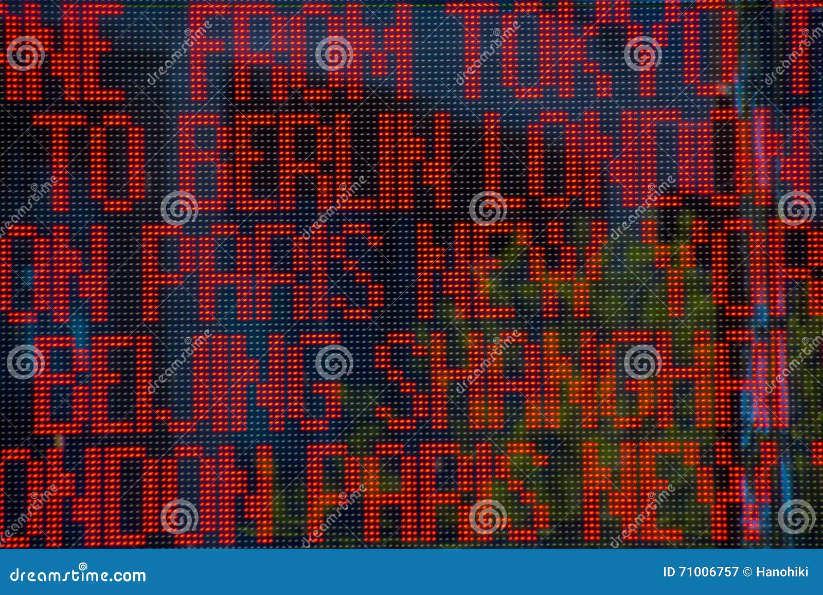 Big City Names on Led Light Board Stock Image - Image of style, name ...