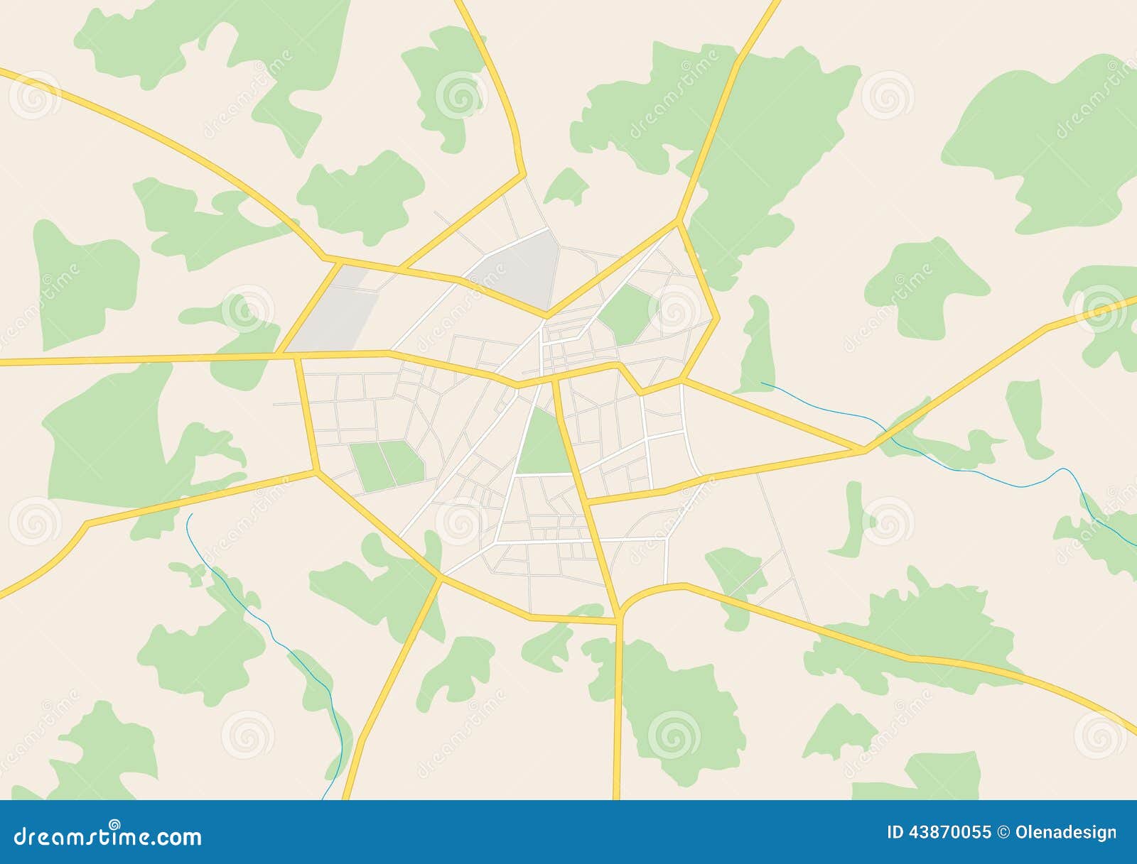 Big city - vector plan stock vector. Illustration of park - 43870055