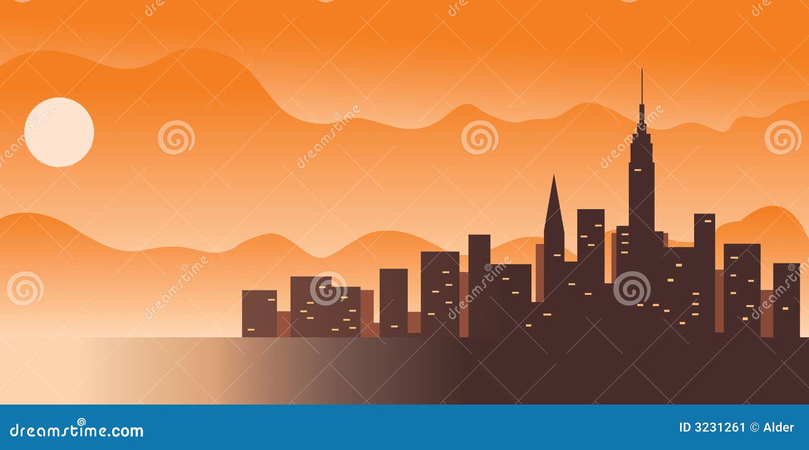 Big City: Vector Illustration Stock Vector - Illustration of illustrate ...
