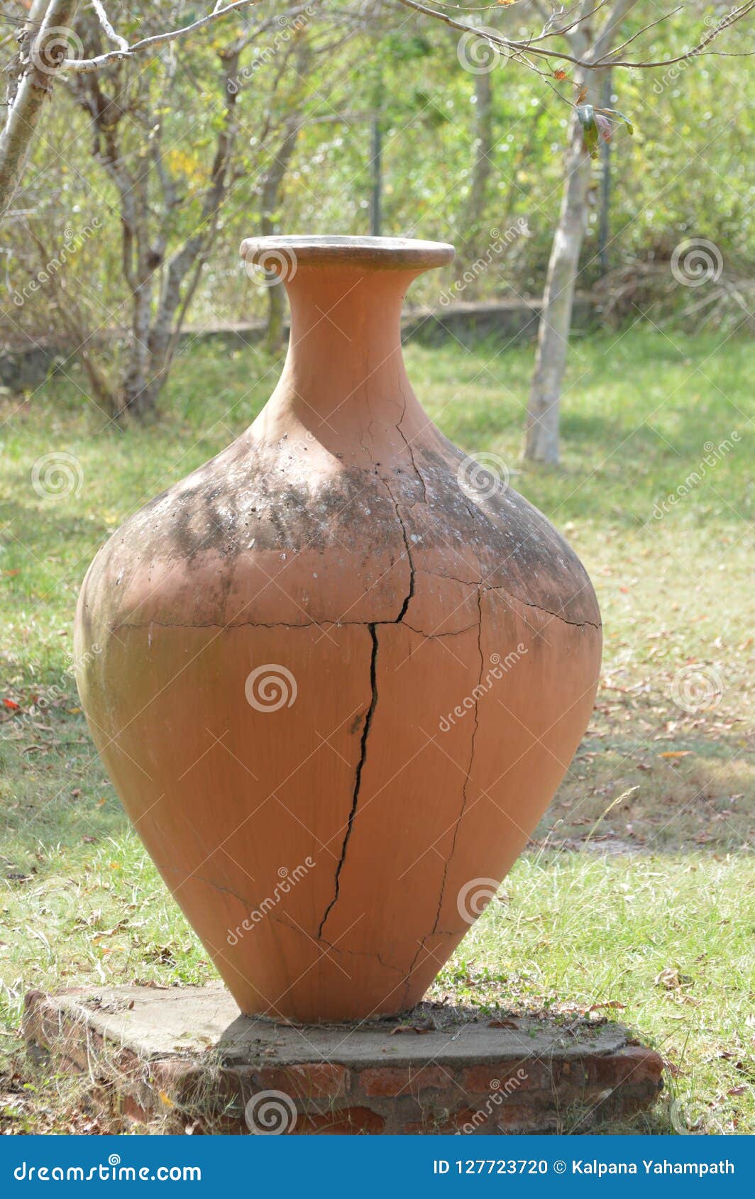 Big clay pot stock photo. Image of architecture, ceramic - 127723720