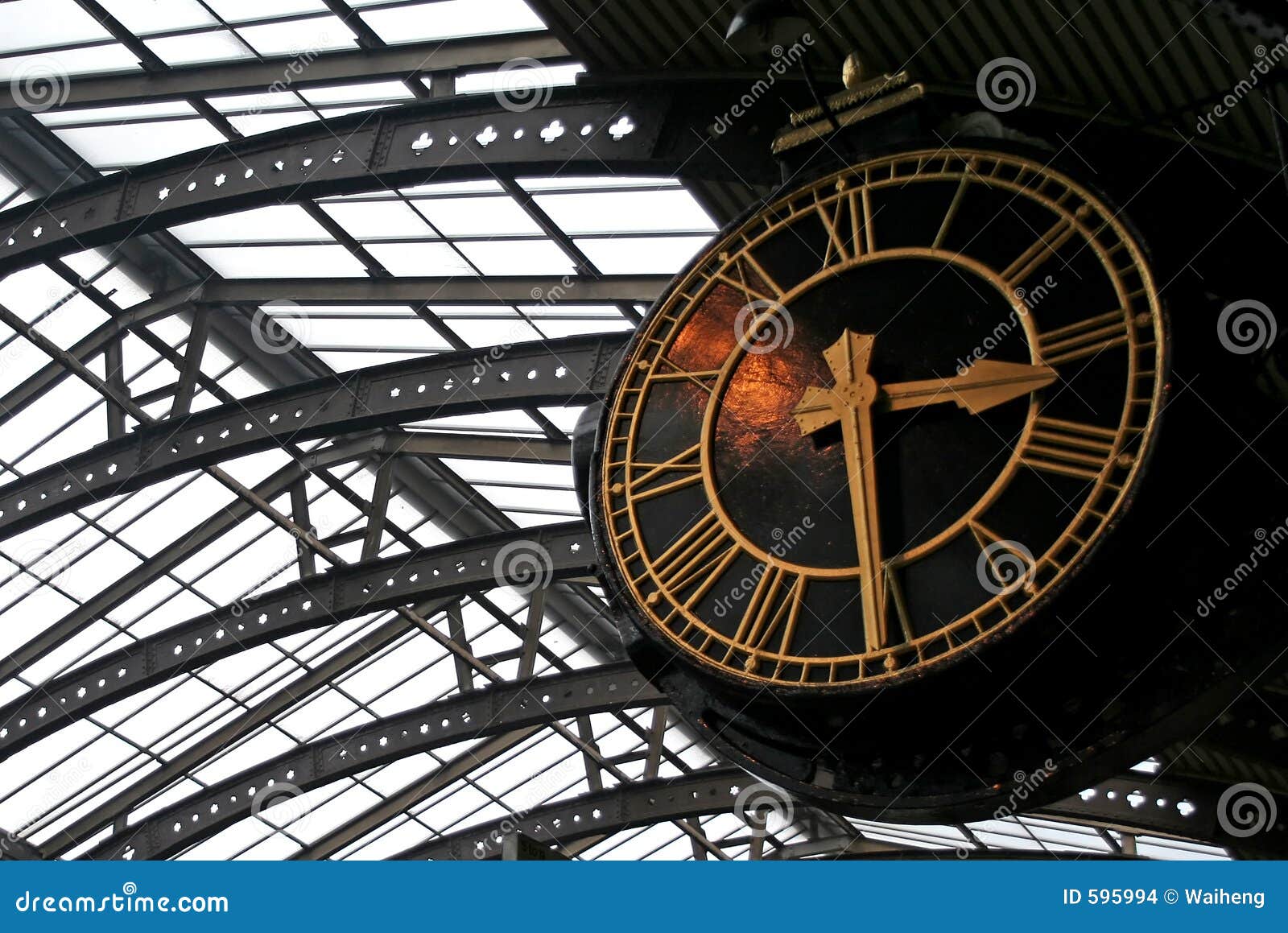 Big Clock stock photo. Image of electric, passage, historical - 595994