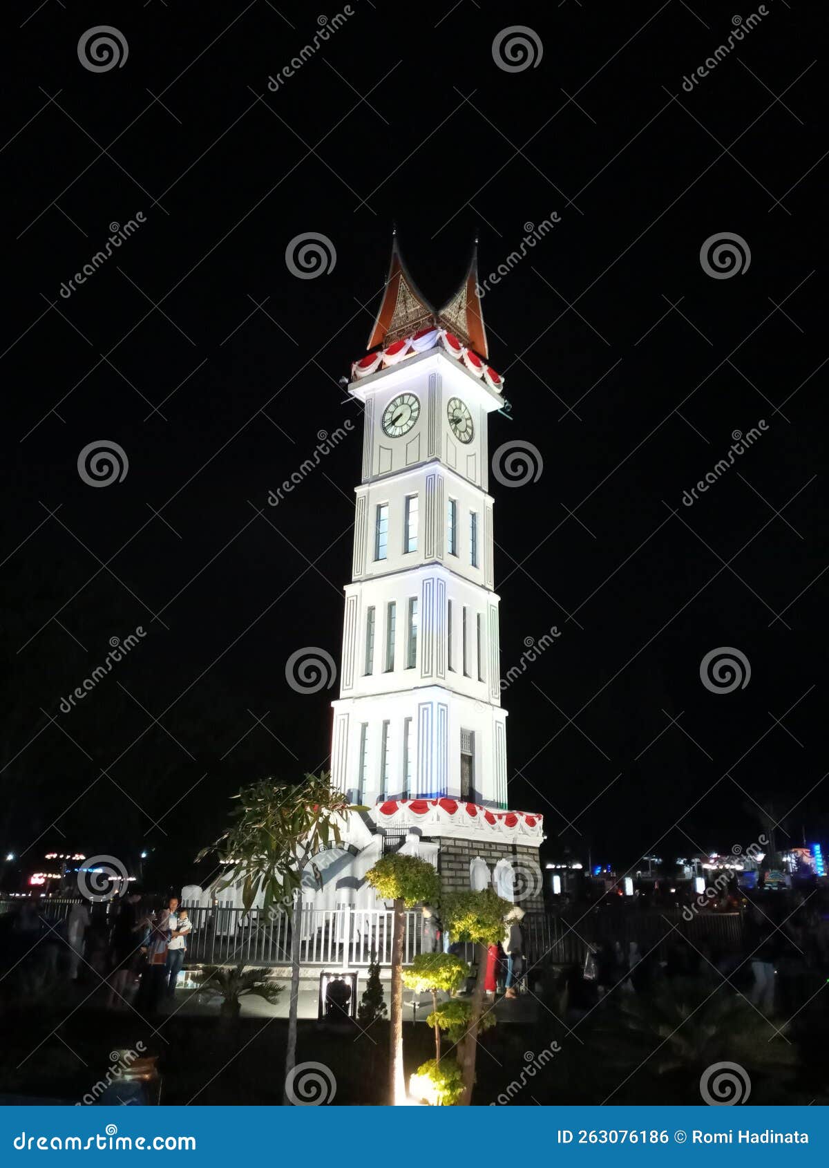 Big Clock editorial photo. Image of signage, bukittinggi - 263076186