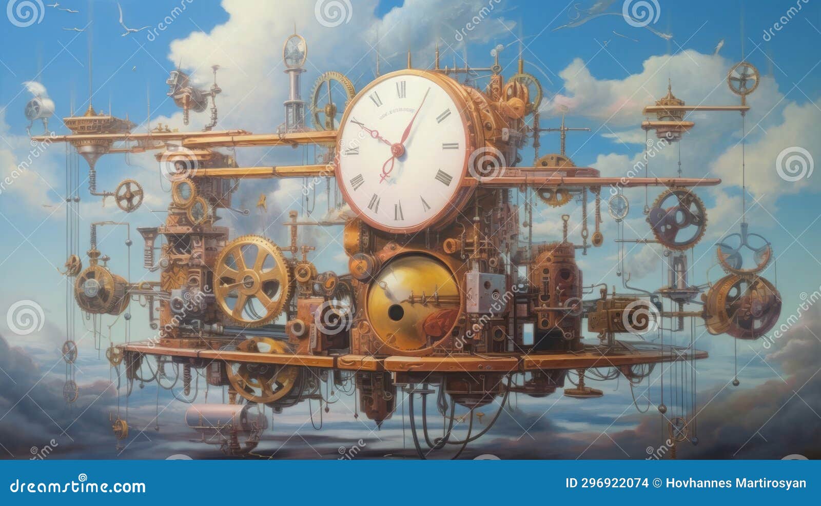 Big Clock. Time Machine. Big Clock. Time Machine Stock Illustration ...