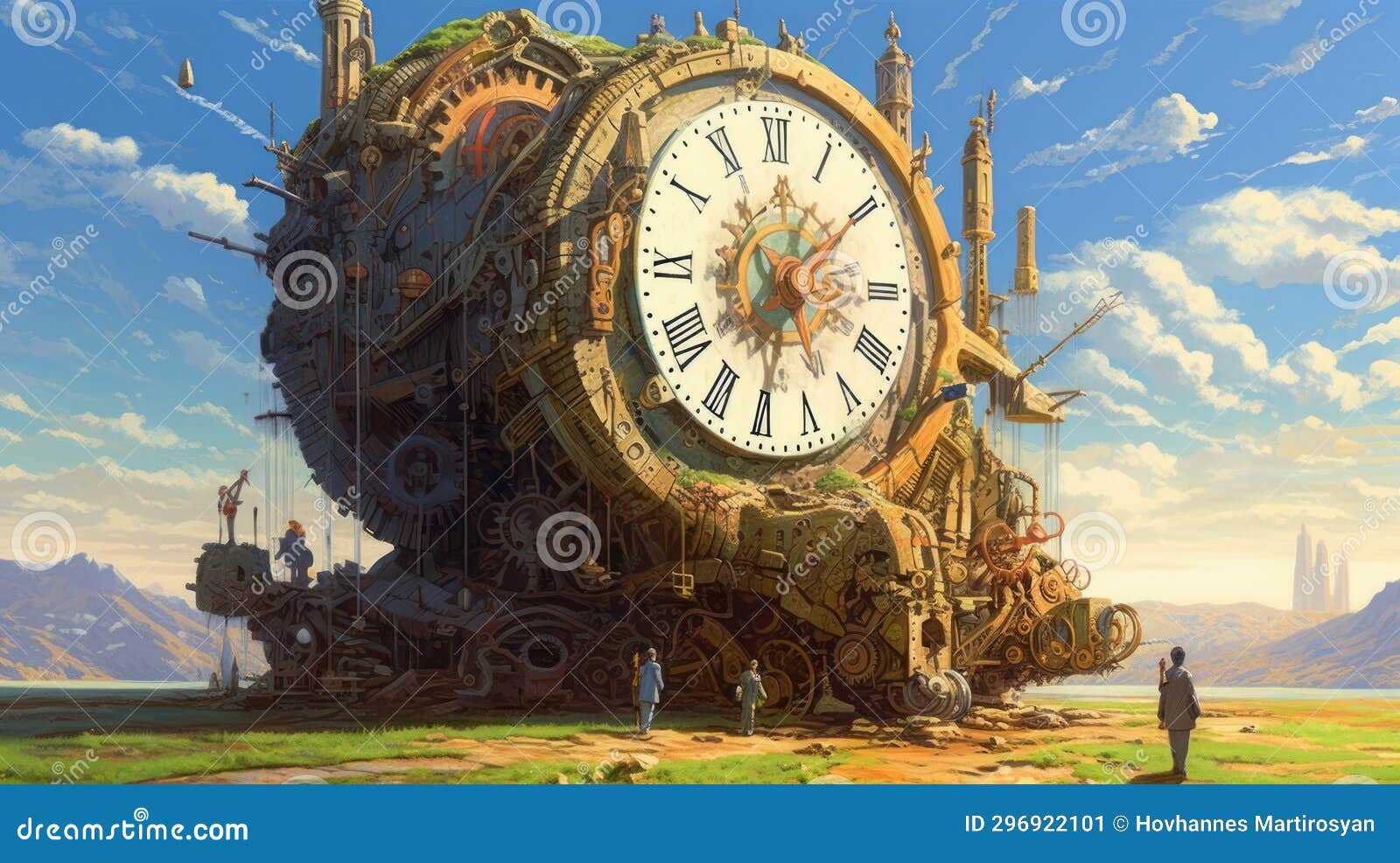 Big Clock. Time Machine. Big Clock. Time Machine Stock Illustration ...