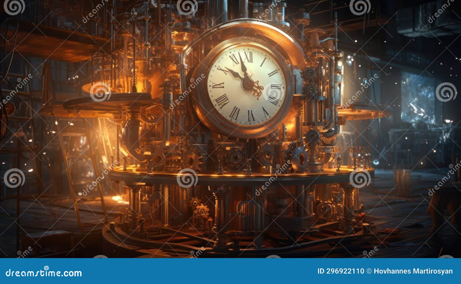 Big Clock. Time Machine. Big Clock. Time Machine Stock Illustration ...