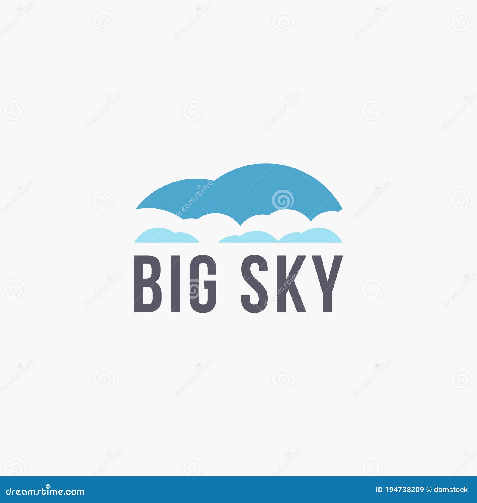 Big Cloud Logo Icon Vector Template Stock Vector - Illustration of ...