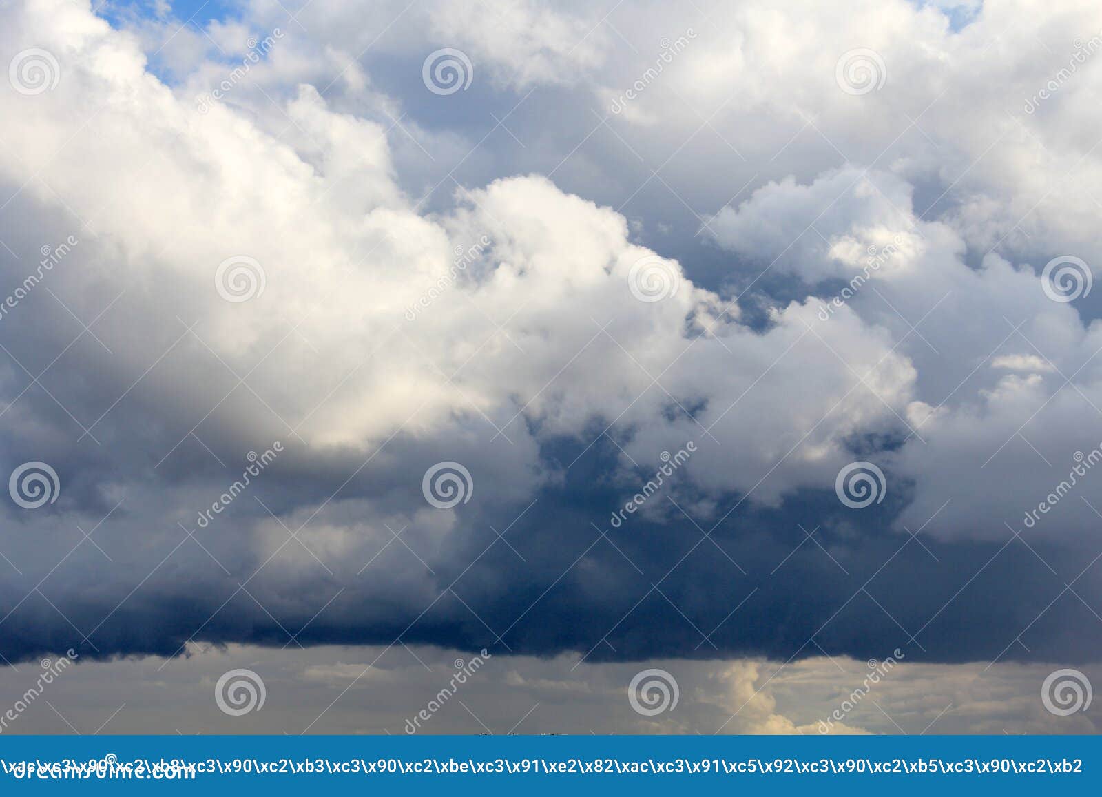 Big clouds five stock image. Image of natural, scenic - 172752161